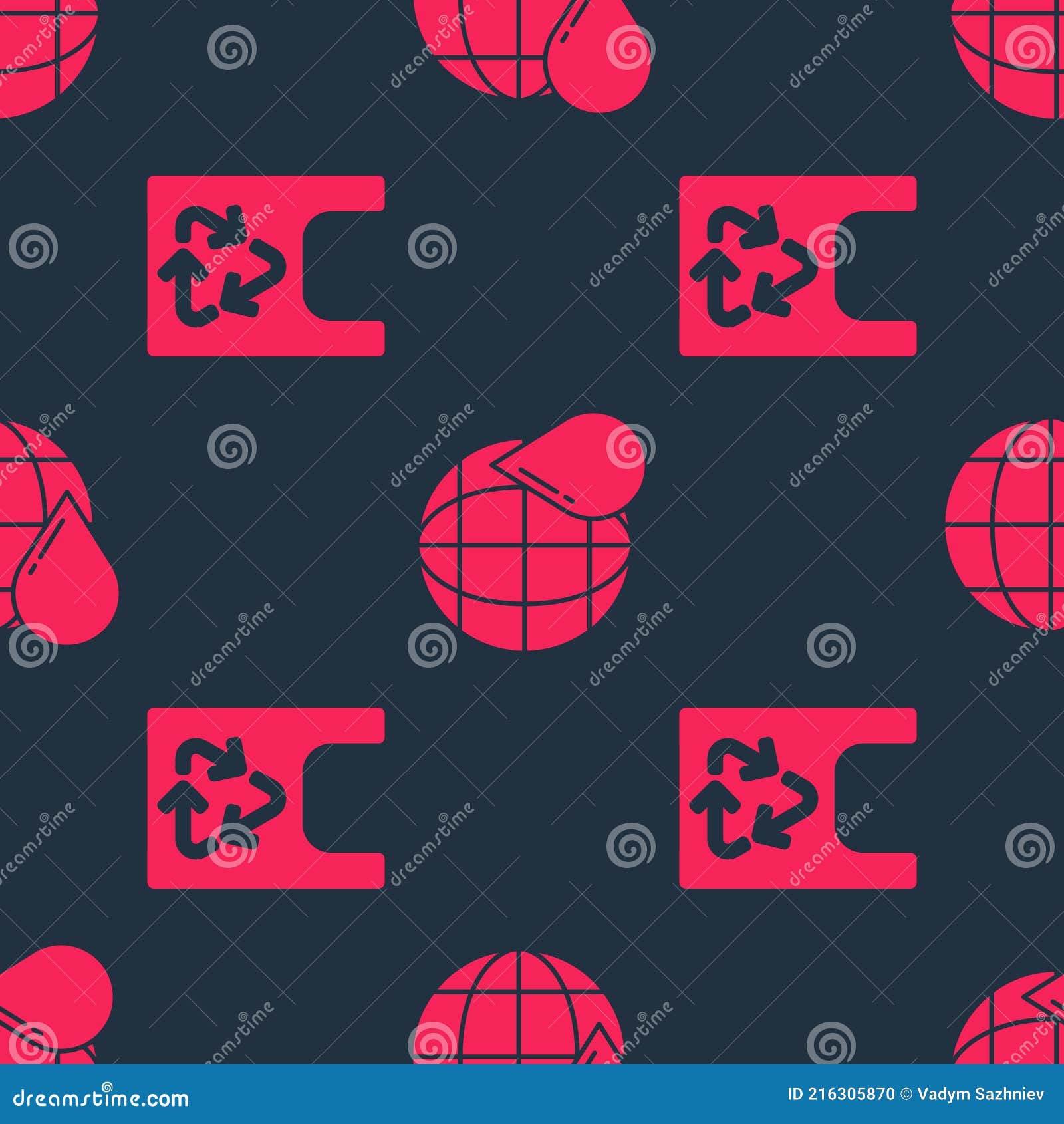 Recycle And Earth Vector Illustration | CartoonDealer.com #21233688