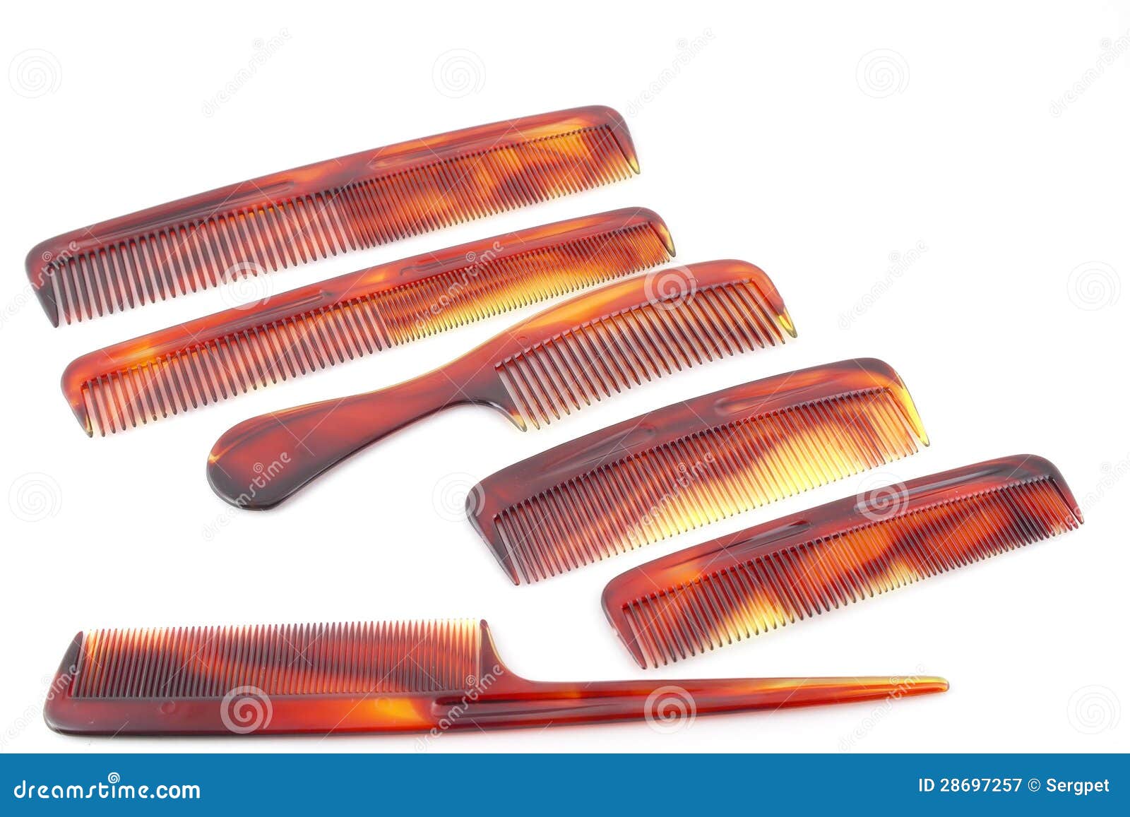 Set of plastic combs stock image. Image of group, beautiful - 28697257