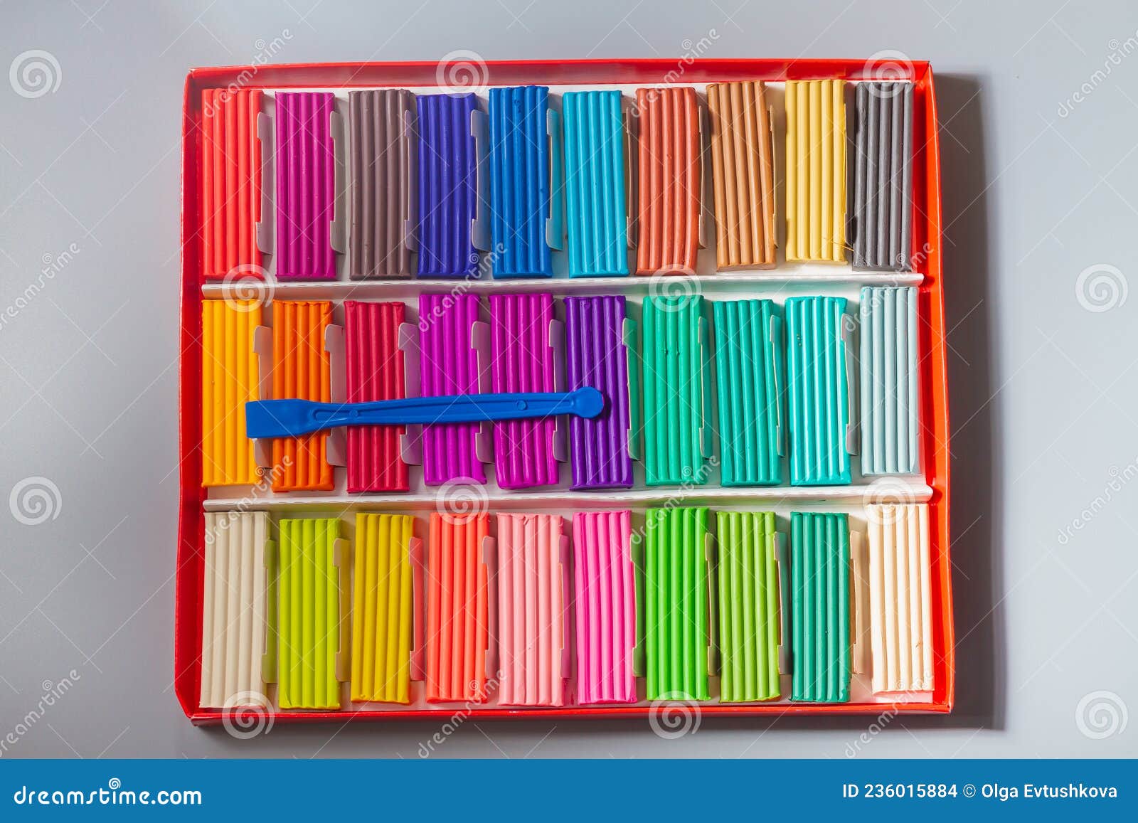 A Set of Plasticine for Modeling in Kindergarten or School Stock Photo ...