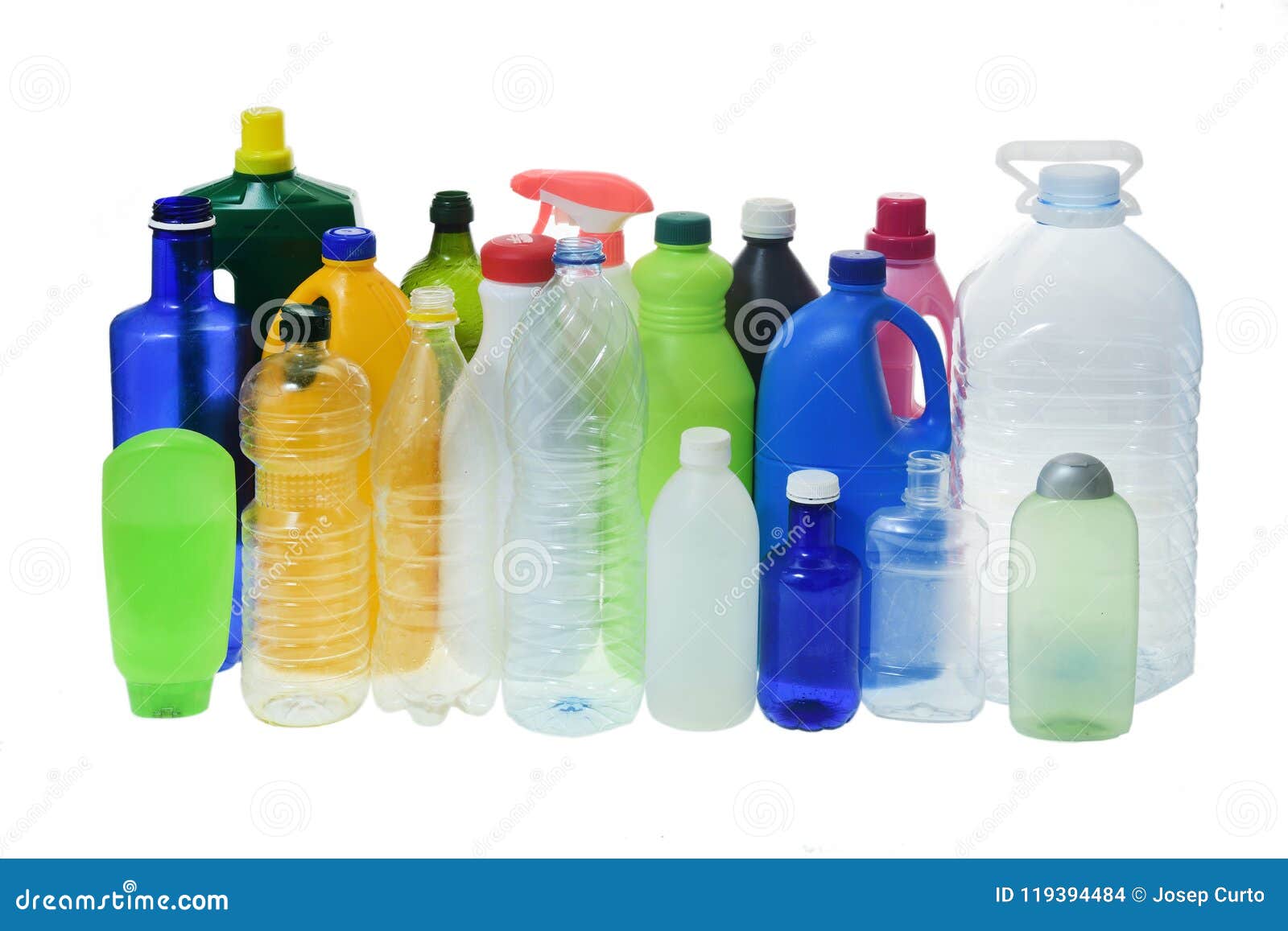 Set of Plastico Botellas in White Fondo Stock Photo - Image of ...