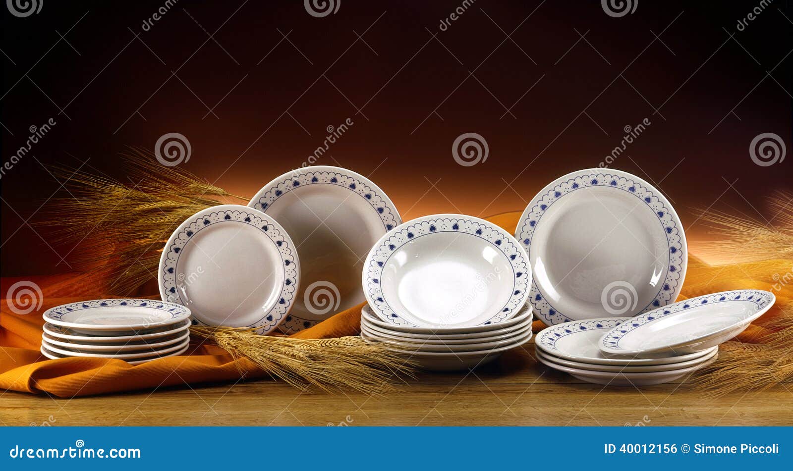 Set plates stock photo. Image of backdrop, lighting, plates - 40012156