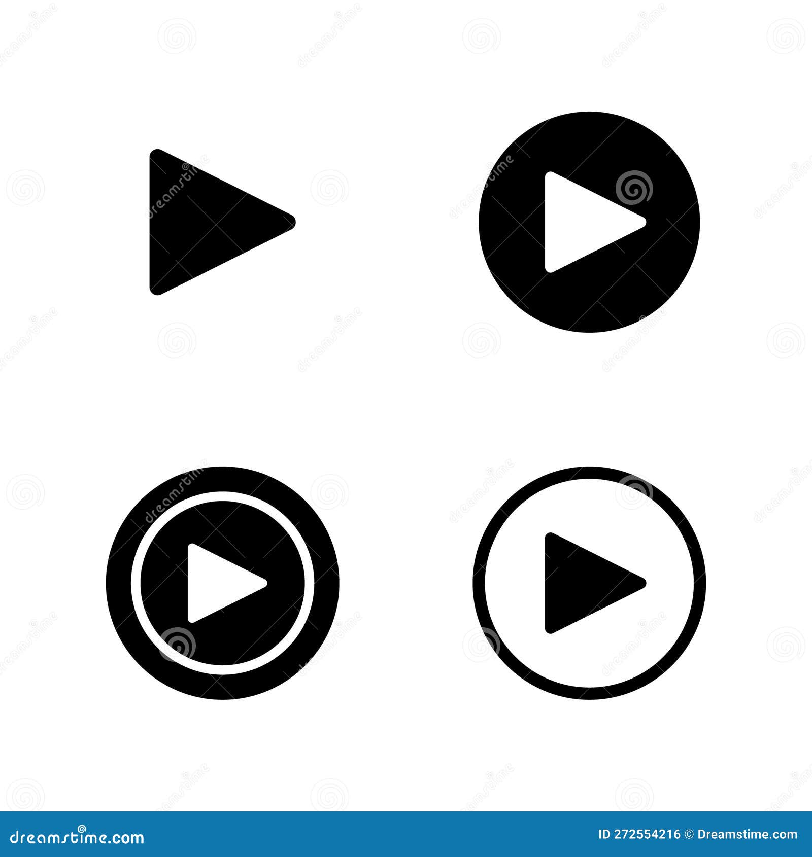 Set Play Icon Logo stock illustration. Illustration of background ...