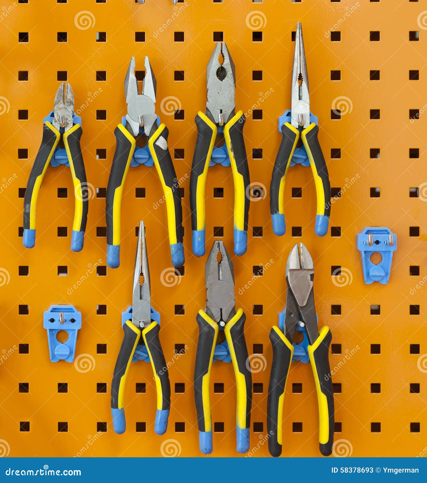 Set of pliers stock image. Image of combination, plier - 58378693
