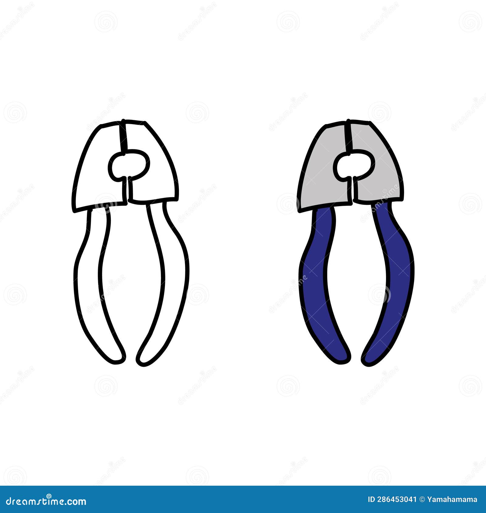 Pliers stock vector. Illustration of vector, repair - 286453041