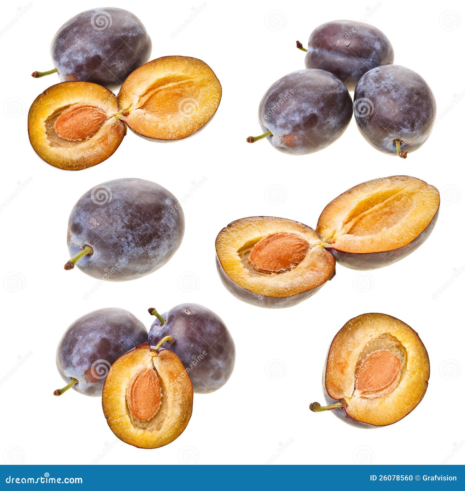 Set of plums stock photo. Image of plum, juicy, healthy - 26078560