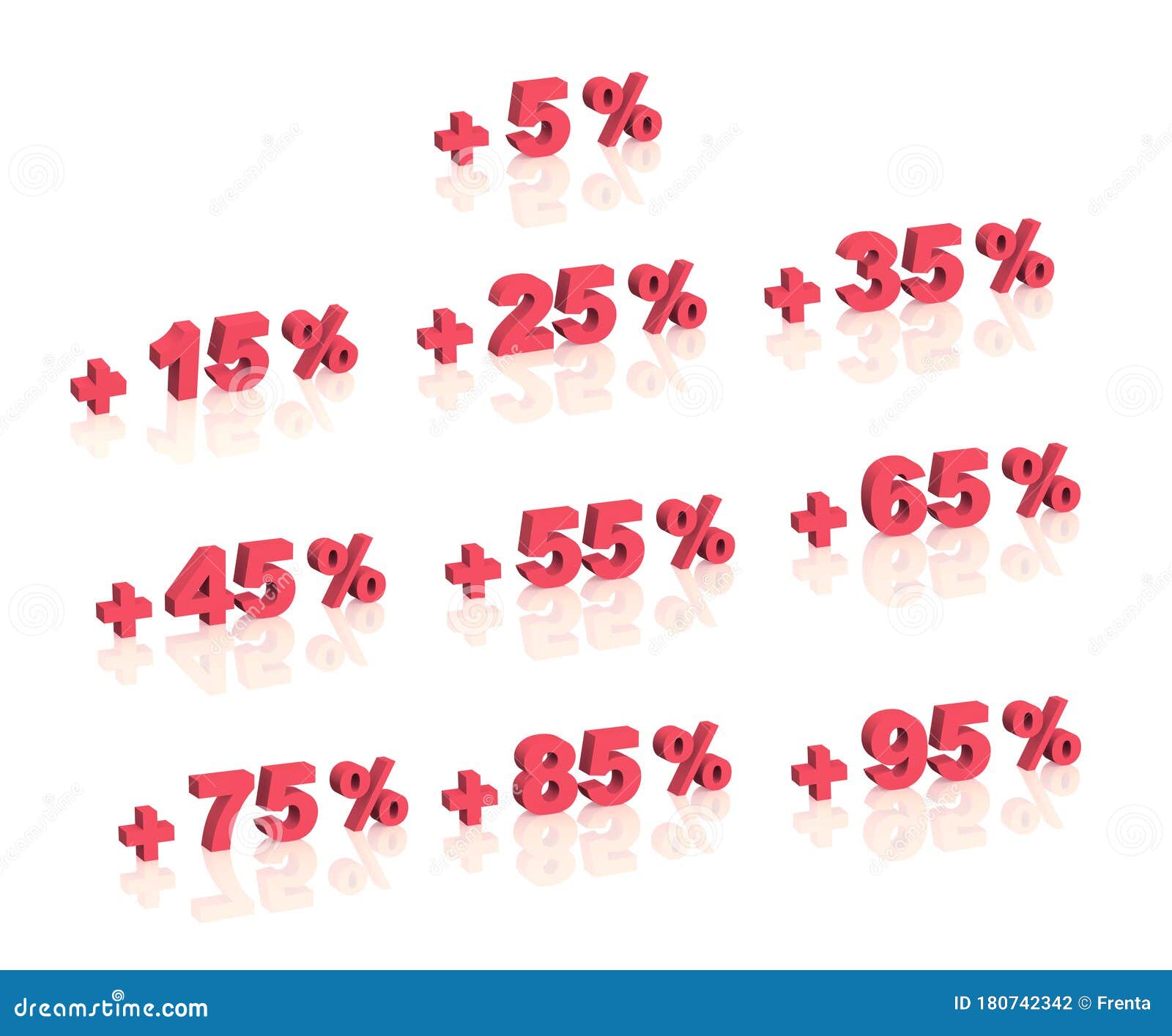 Set of plus percent stock illustration. Illustration of excellent ...