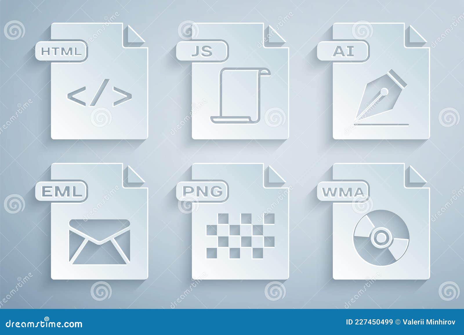 Set PNG File Document, AI, EML, WMA, JS and HTML Icon. Vector Stock ... Set PNG File Document, AI, EML, WMA, JS and HTML Icon. Vector Stock ...