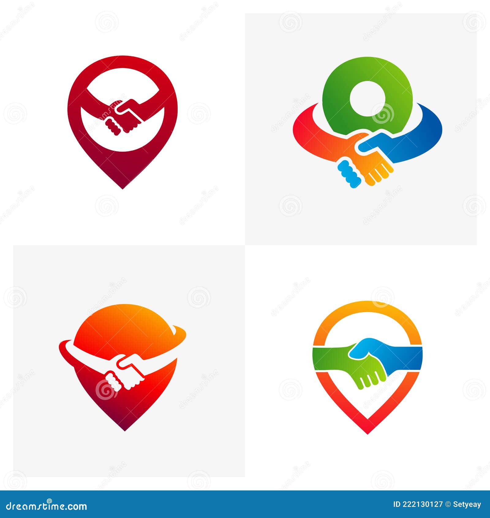 Set of Point Deal Logo Vector Template, Creative Deal Logo Design ...