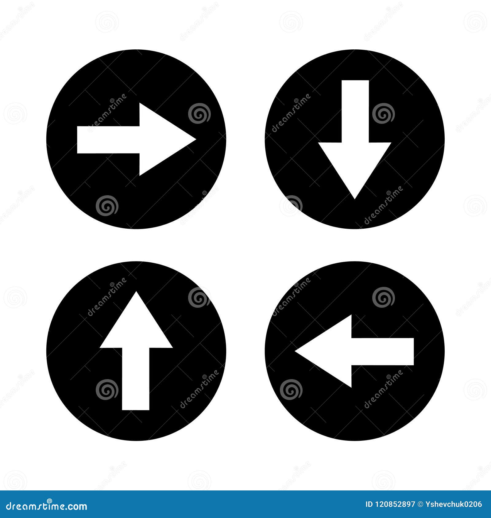 Set of Pointer, Arrow Signs. Vector Illustration. Stock Vector ...