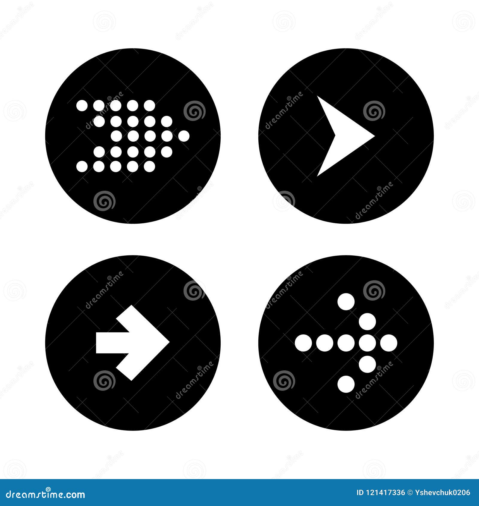 Set of Pointer, Arrow Signs. Vector Illustration Stock Vector ...