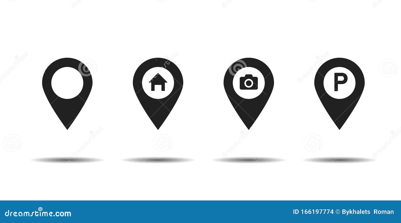 Map Location Isolated Icon. Simple Element Illustration From Real ...