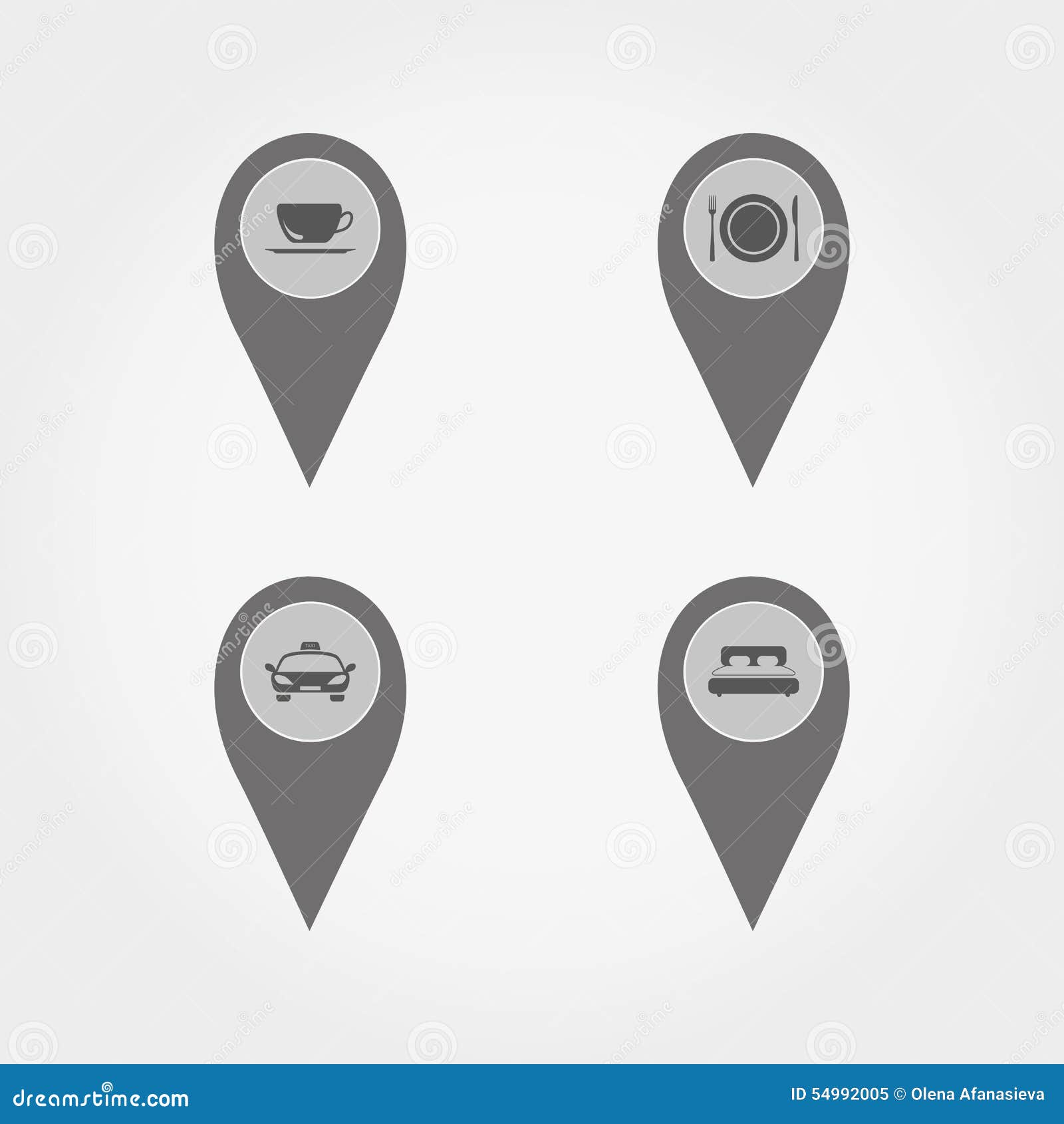 Set of pointers stock vector. Illustration of isolated - 54992005