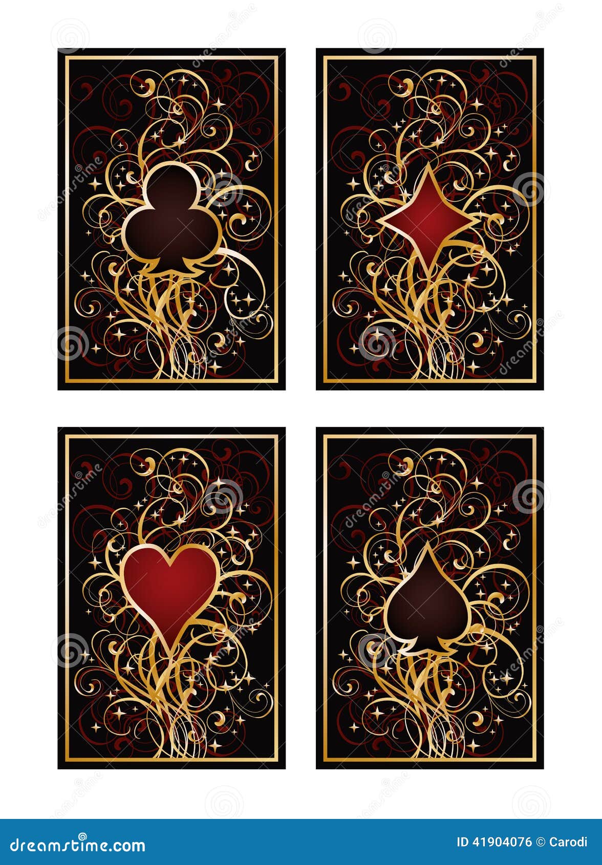 Set poker cards stock vector. Illustration of game, banner - 41904076