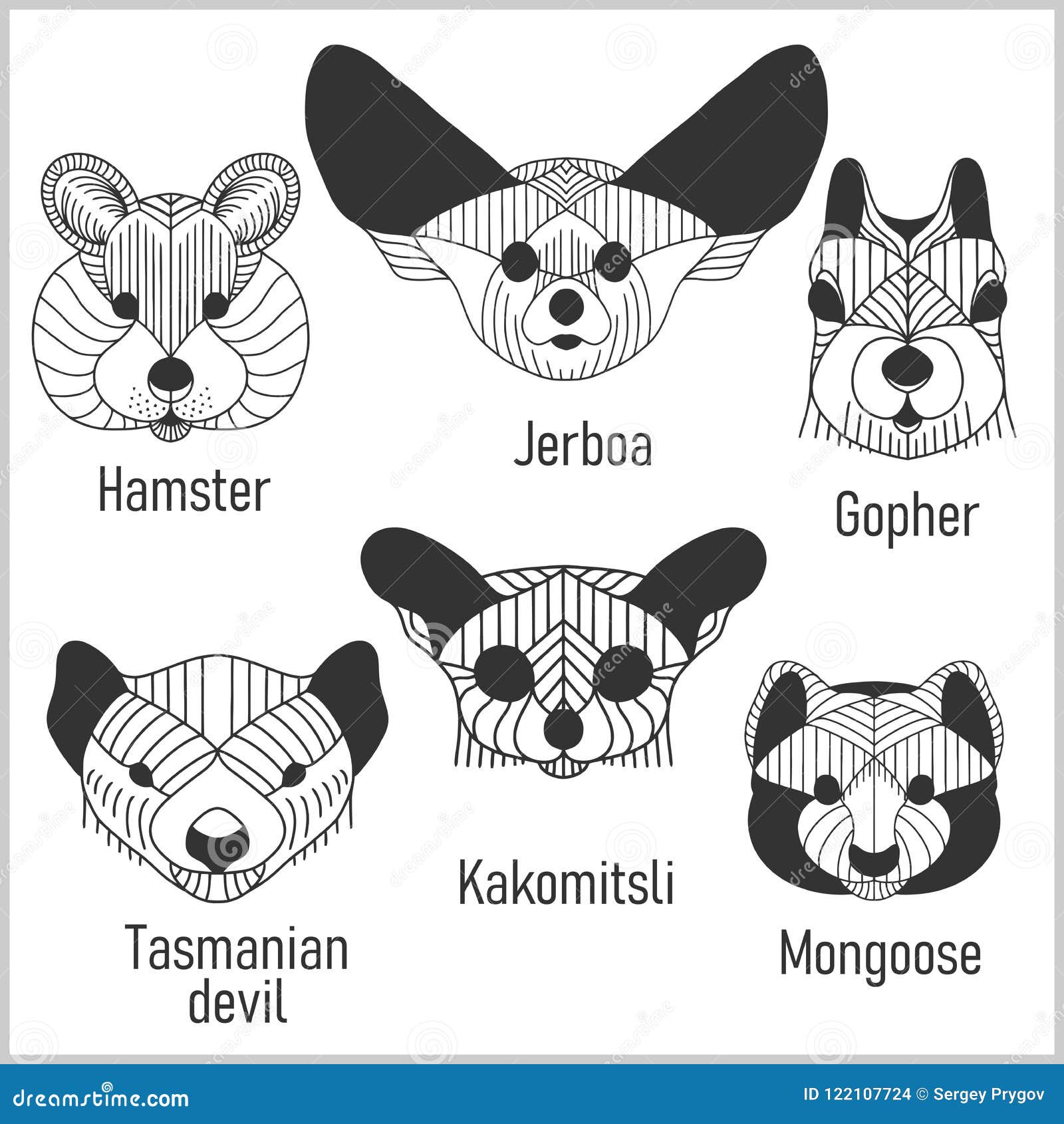 Gopher Head Shield Silhouette Mascot Logo Design Cartoon Vector ...