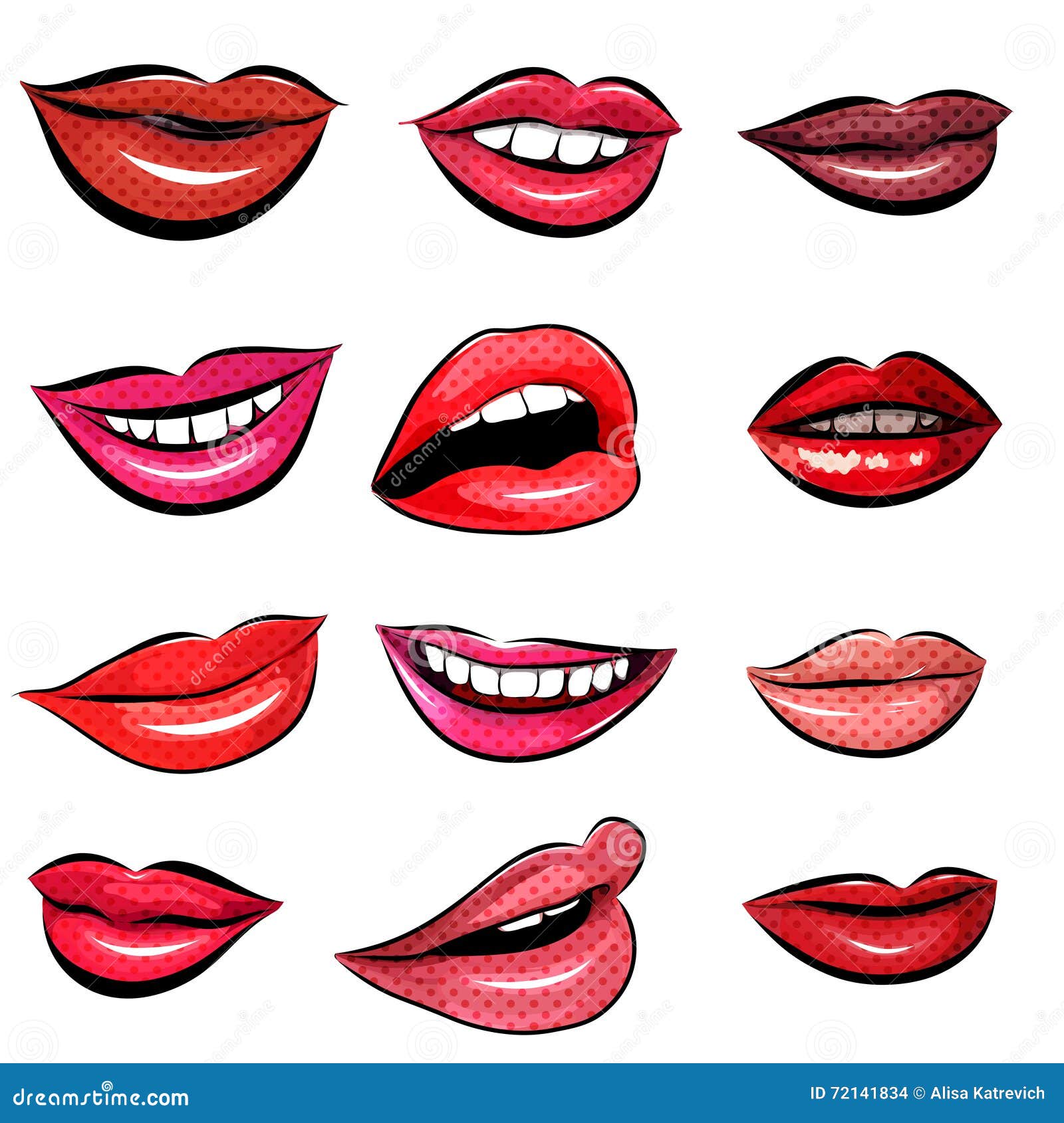 Pop Art Lips Makeup