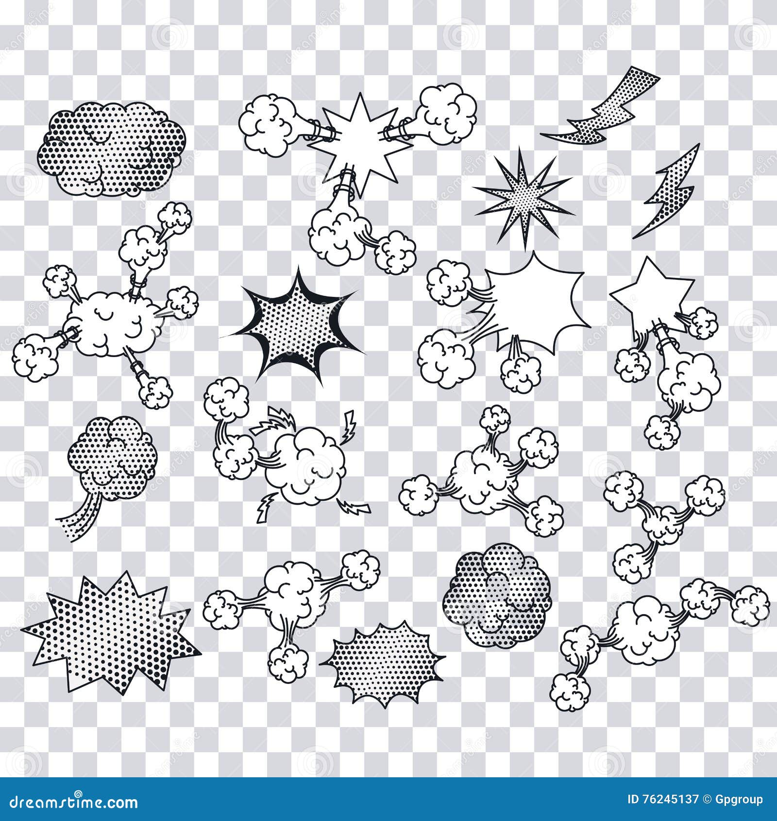 Set pop art style icons stock vector. Illustration of cartoon - 76245137