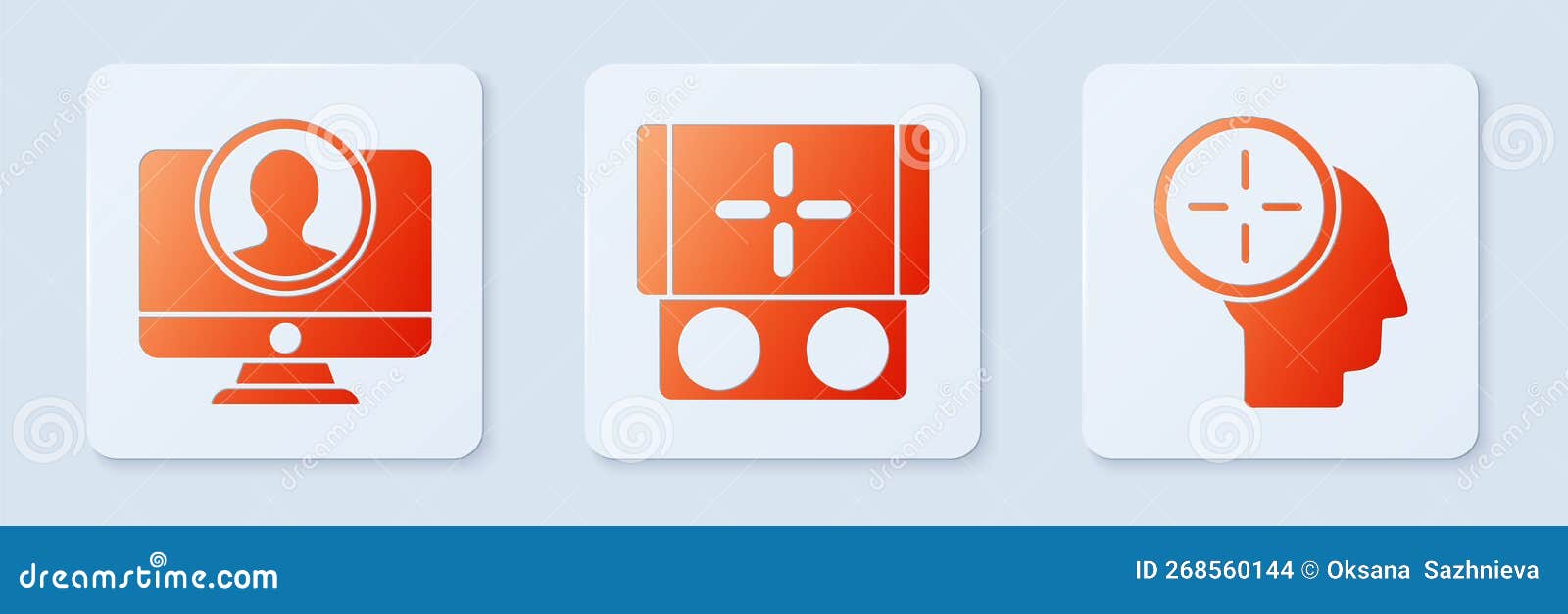 Set Portable Video Game Console, Create Account Screen and Head Hunting ...