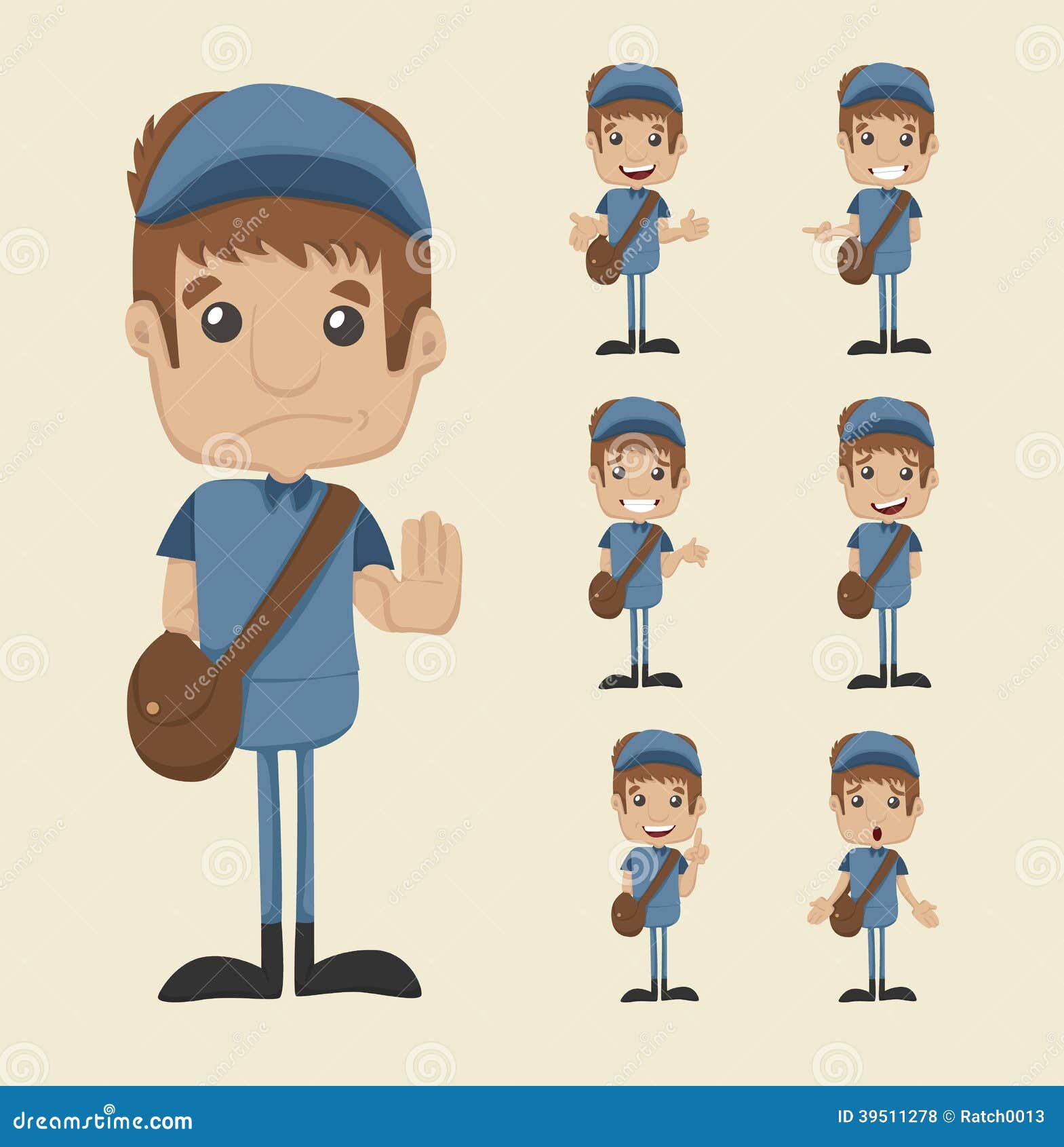 Postman Cartoons, Illustrations & Vector Stock Images - 20767 Pictures ...
