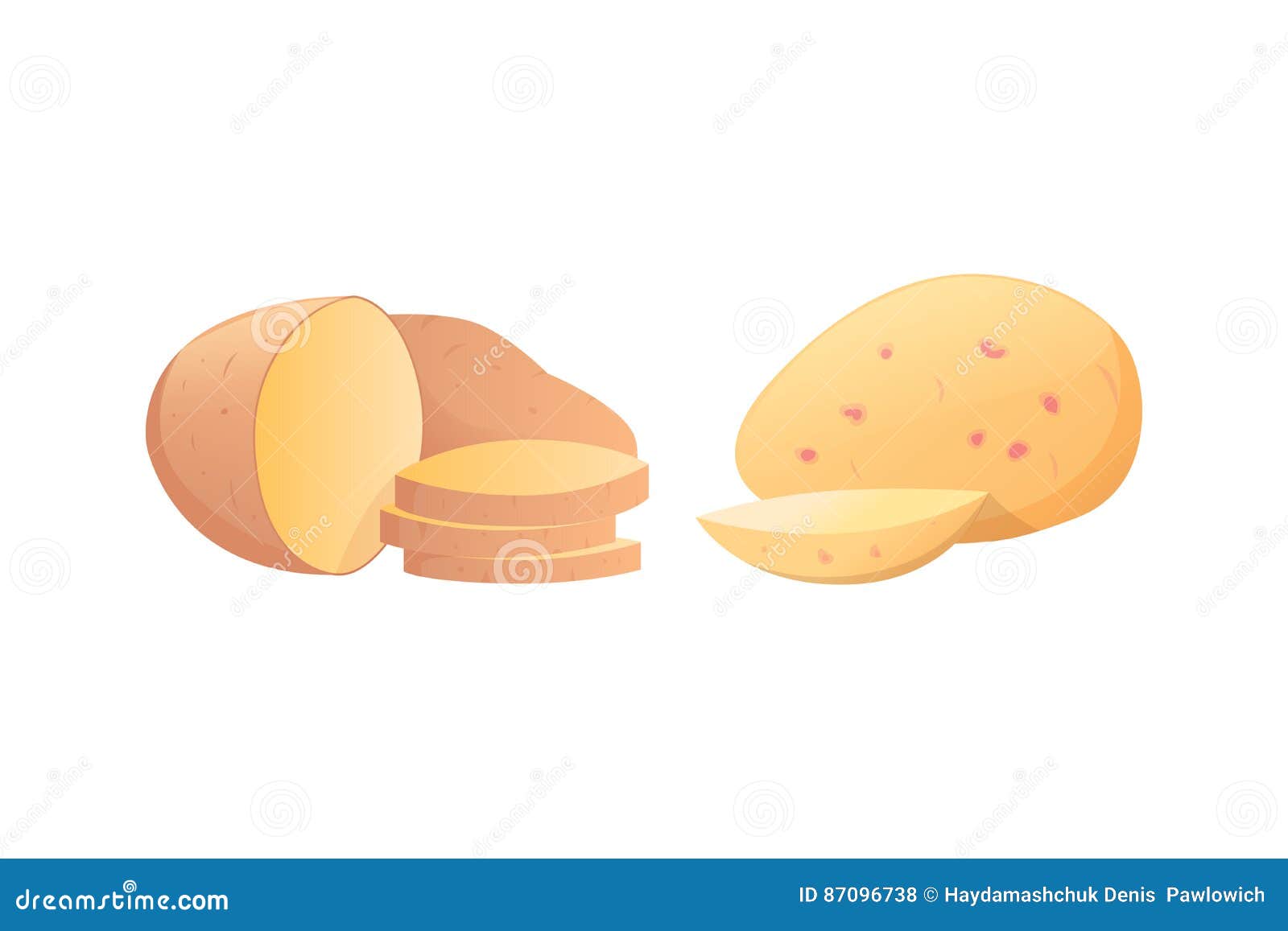 Potatoes Vector Icon On Transparent Background, Potatoes Logo Design ...
