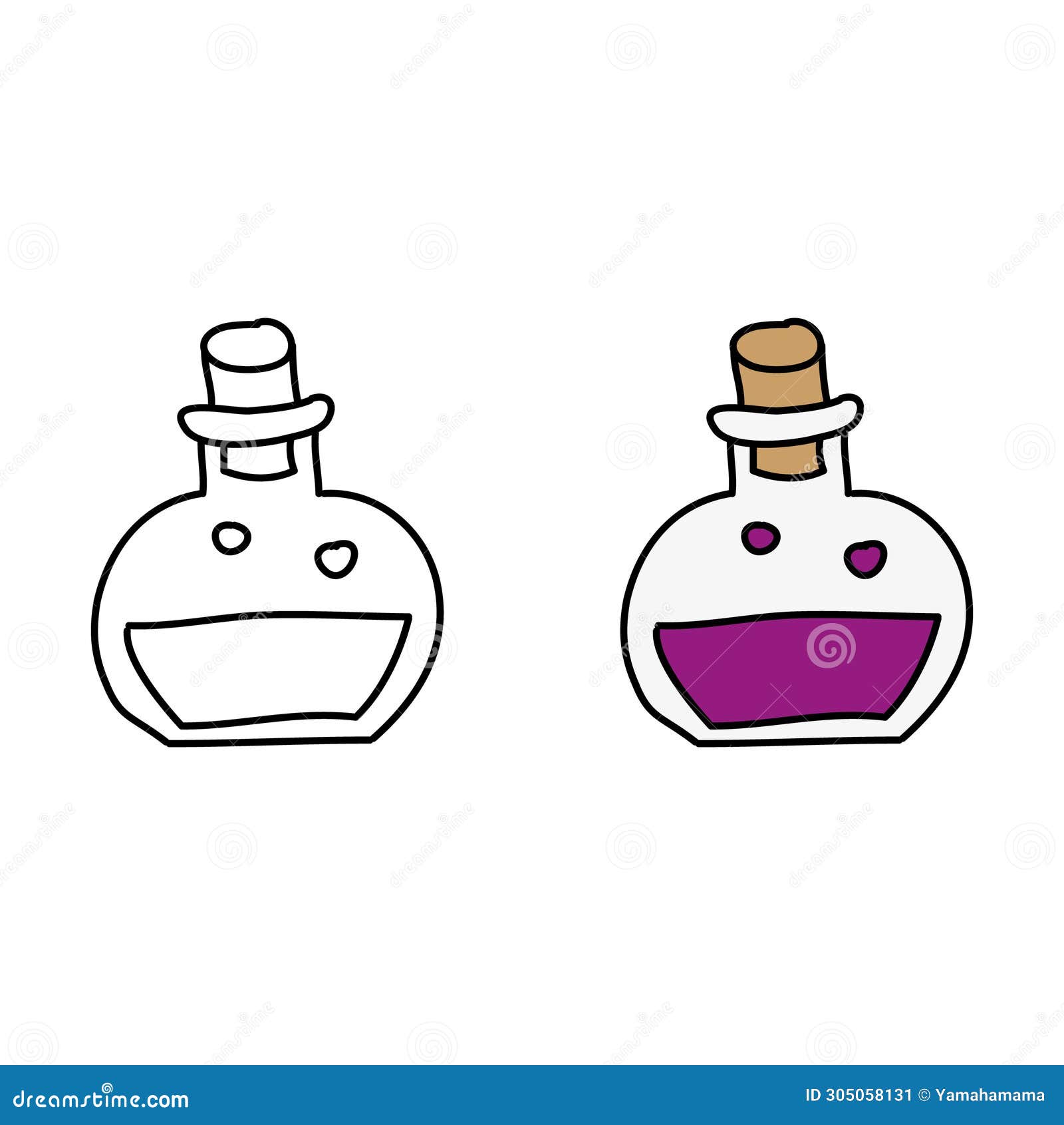 Potion stock illustration. Illustration of graphic, gray - 305058131