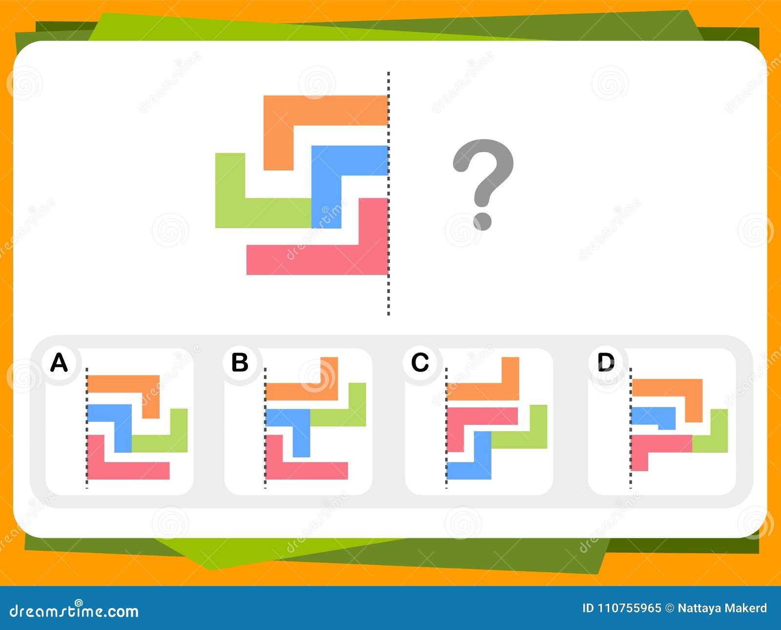 Practice Questions Worksheet for Education and IQ Test Stock Vector ...