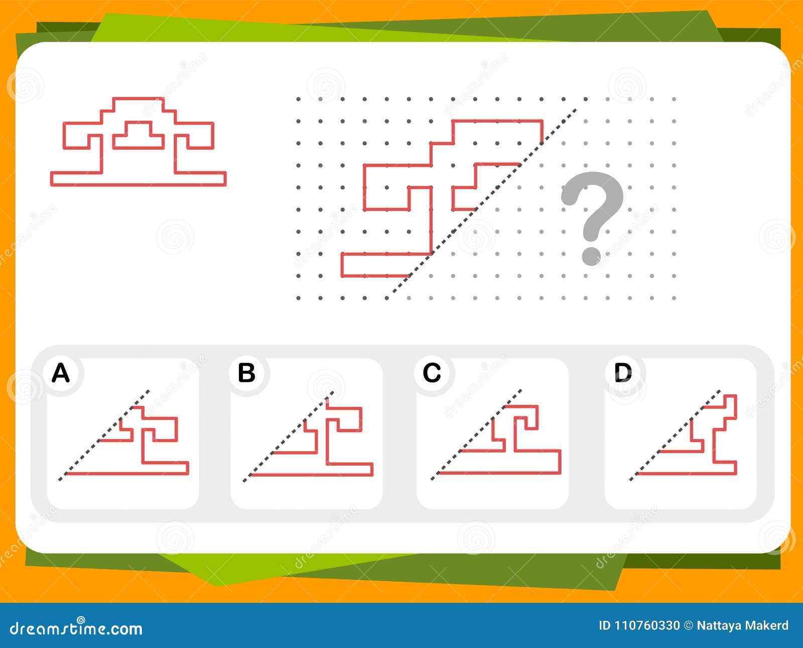 Practice Questions Worksheet for Education and IQ Test Stock Vector ...