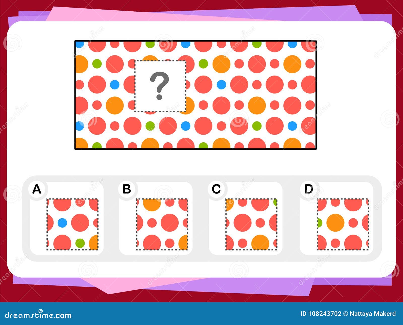 Practice Questions Worksheet for Education and IQ Test Stock Vector ...