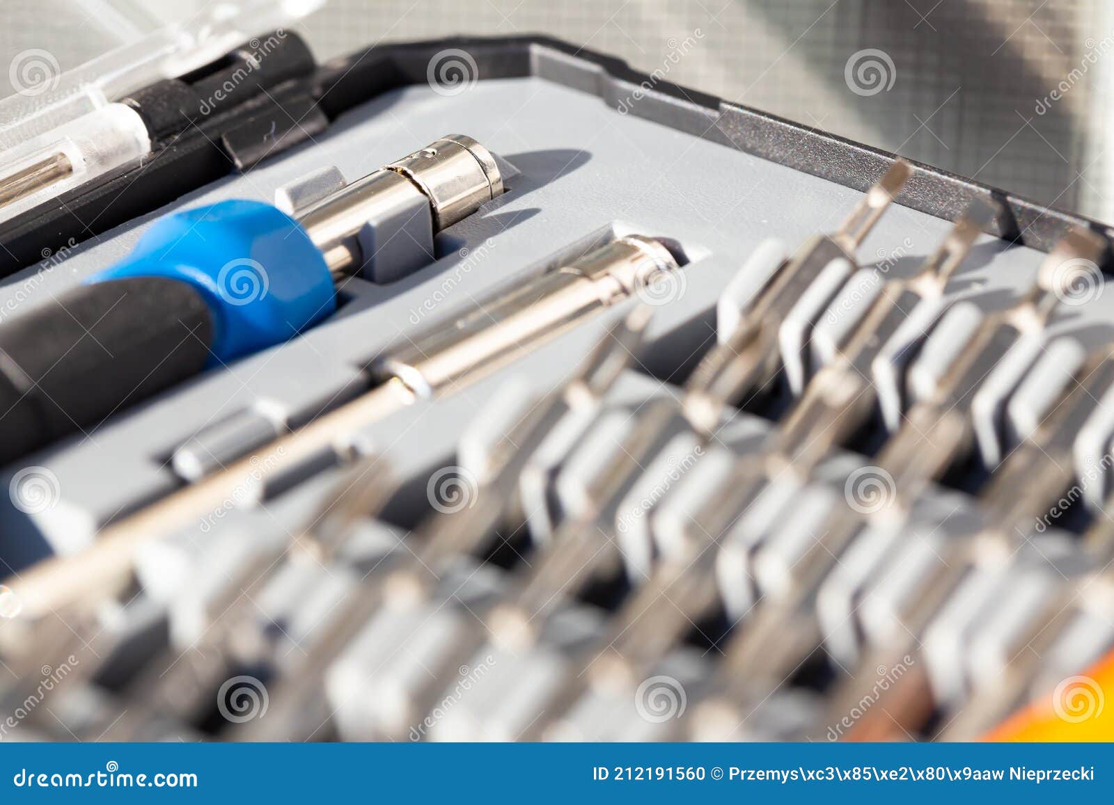 A Set of Precision Tools and Screwdrivers. Stock Photo - Image of ...
