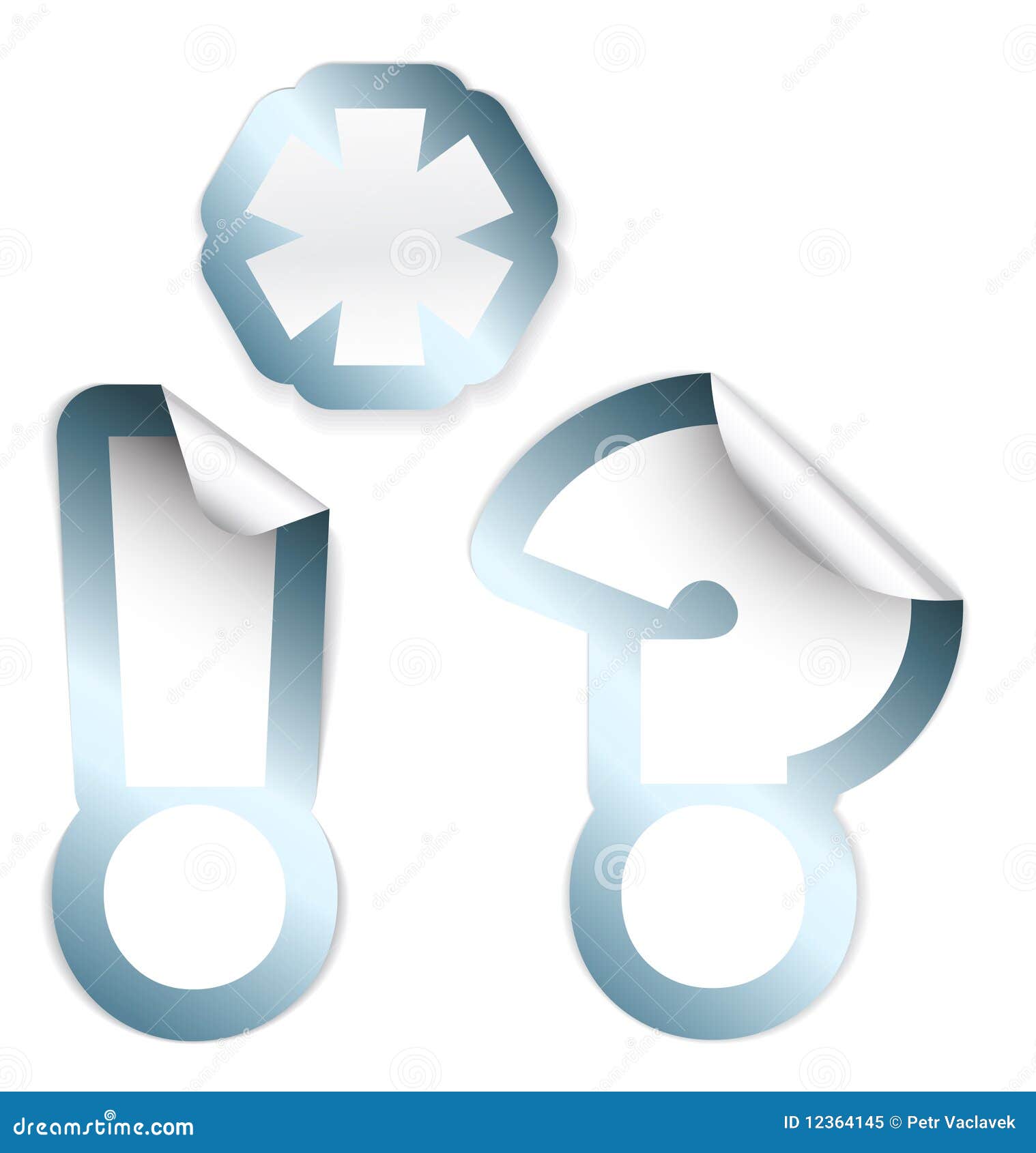 Set of premium labels stock vector. Illustration of point - 12364145