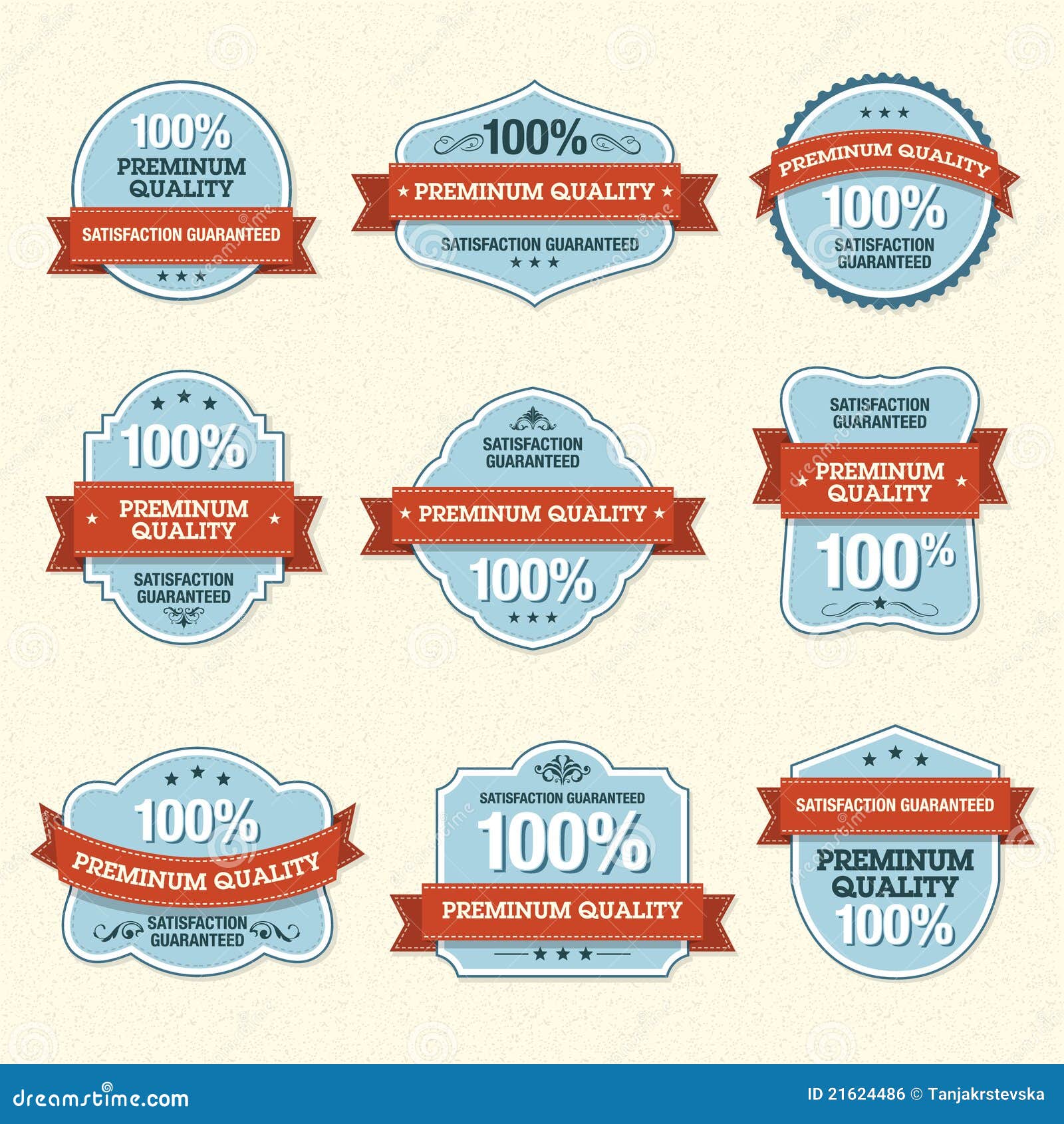 Set of Premium Quality Labels Stock Vector - Illustration of business ...