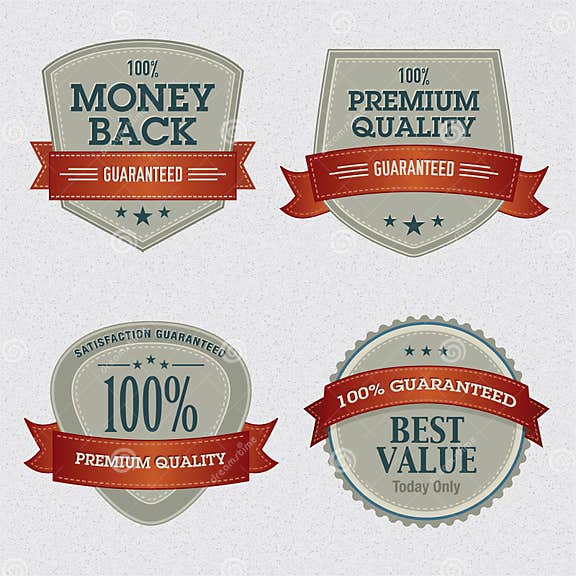 Set of Premium Quality Labels Stock Vector - Illustration of emblem ...