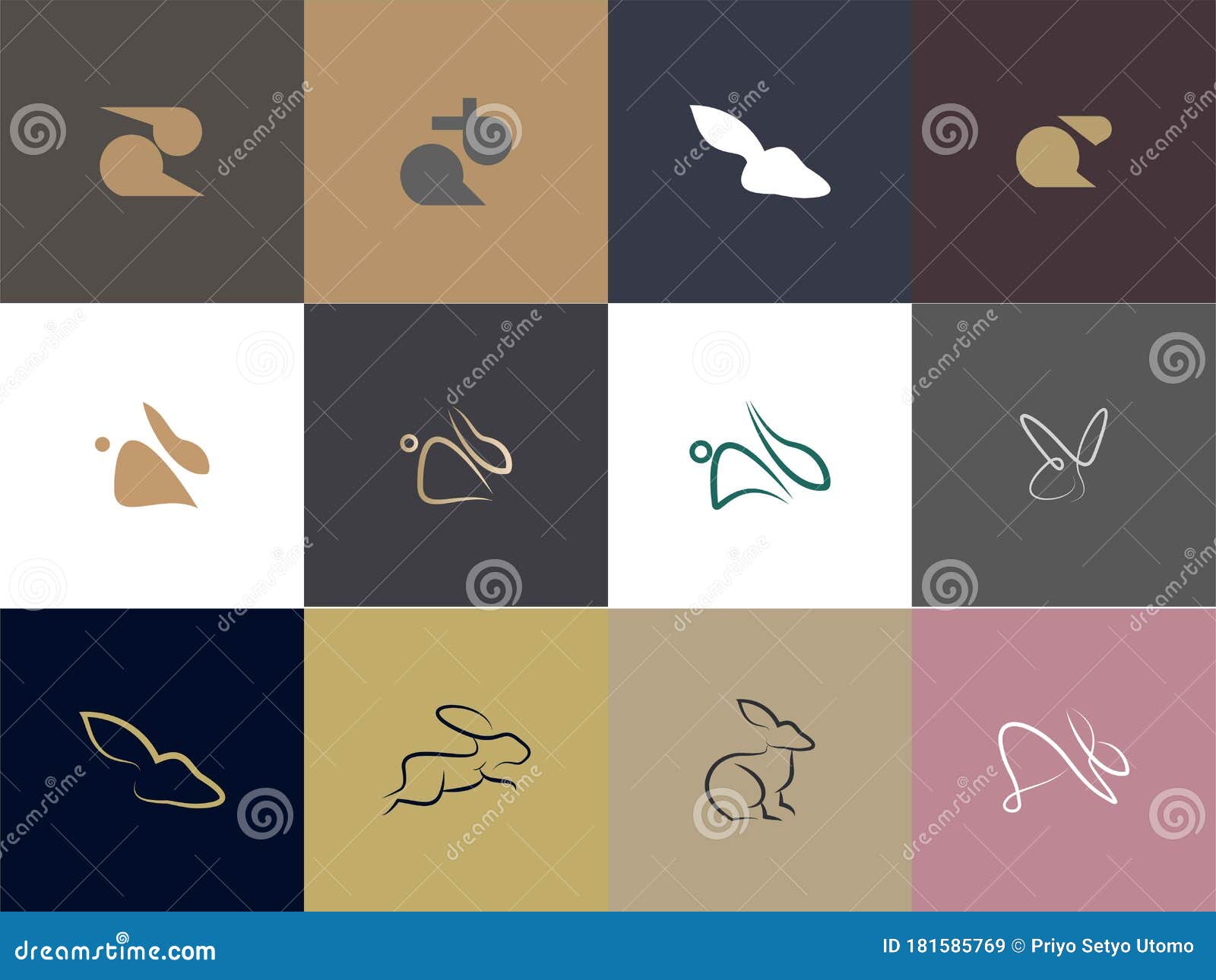 Premium Rabbit Logos For Companies And Businesses, Web Or Apps Cartoon ...