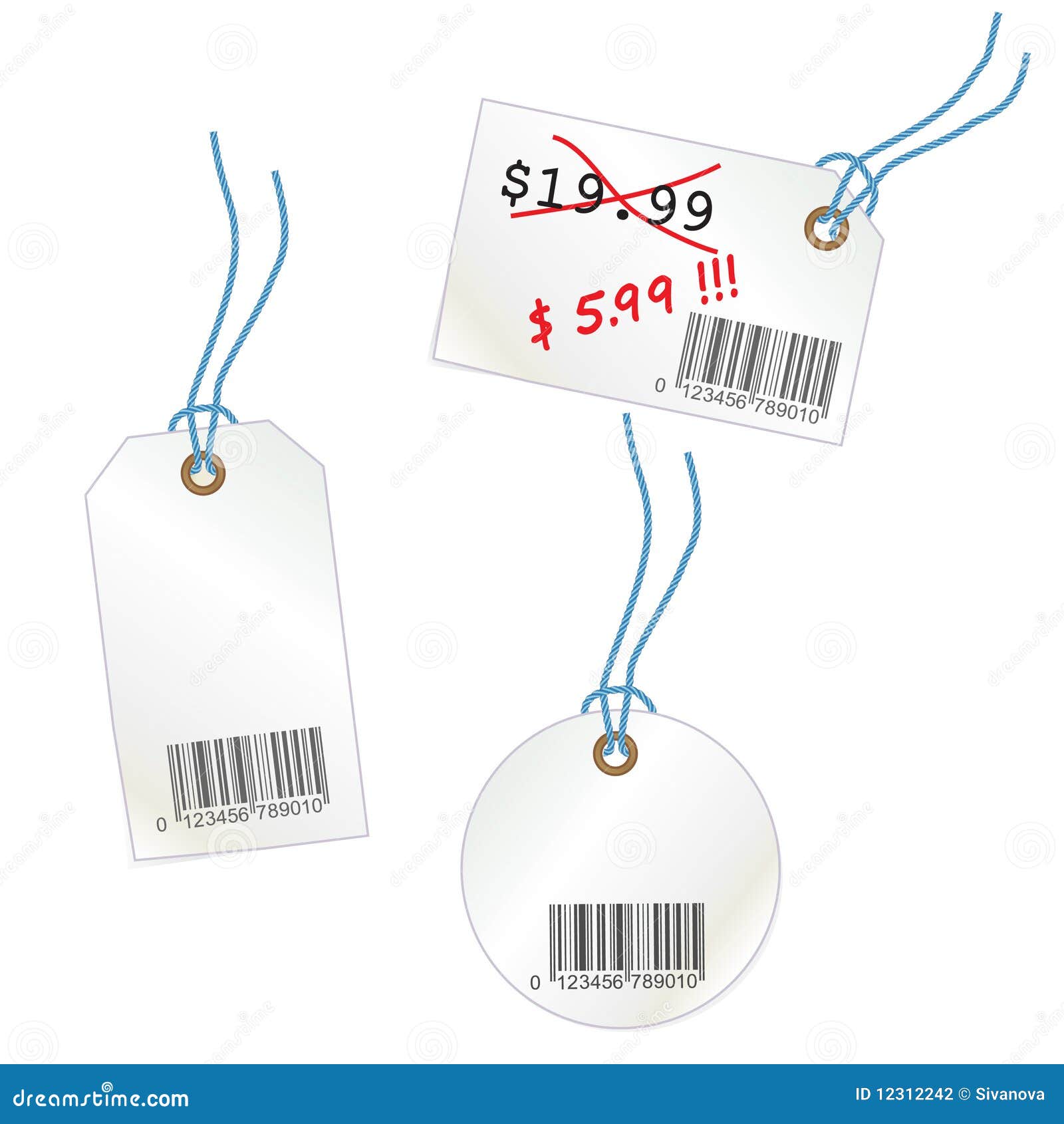 Set of price tags stock vector. Illustration of label - 12312242