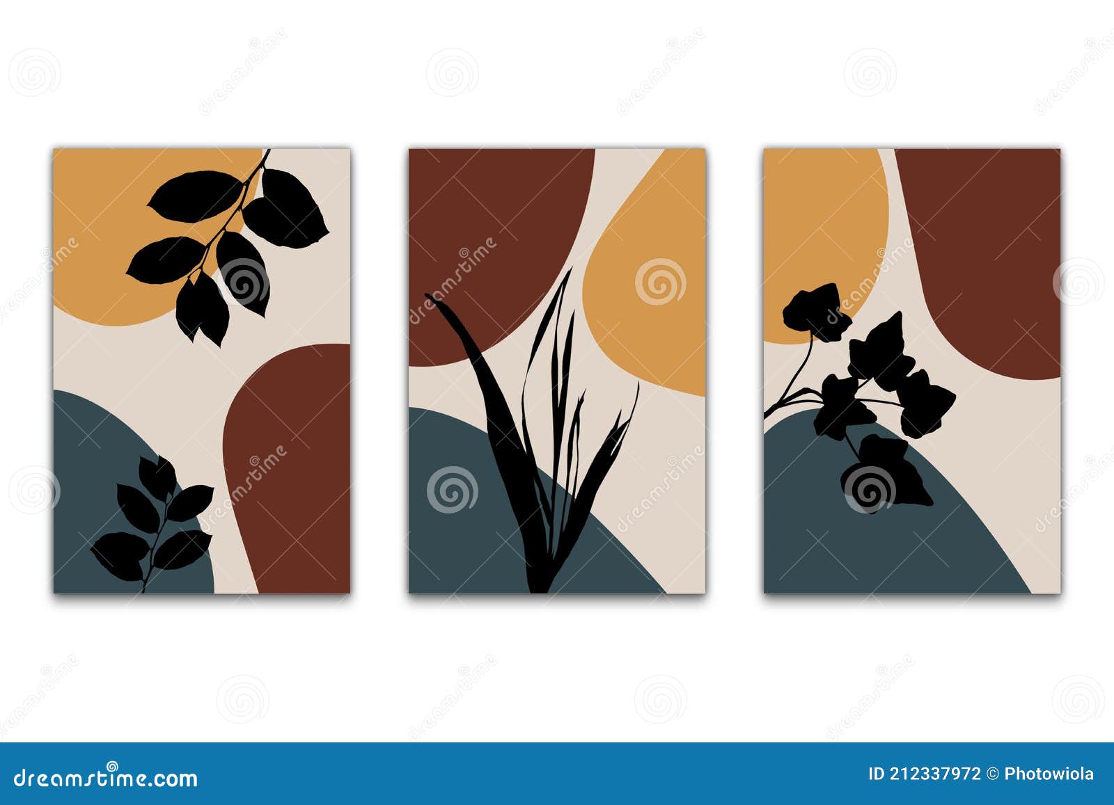 Set of 3 Printable Illustrations Stock Vector - Illustration of ...