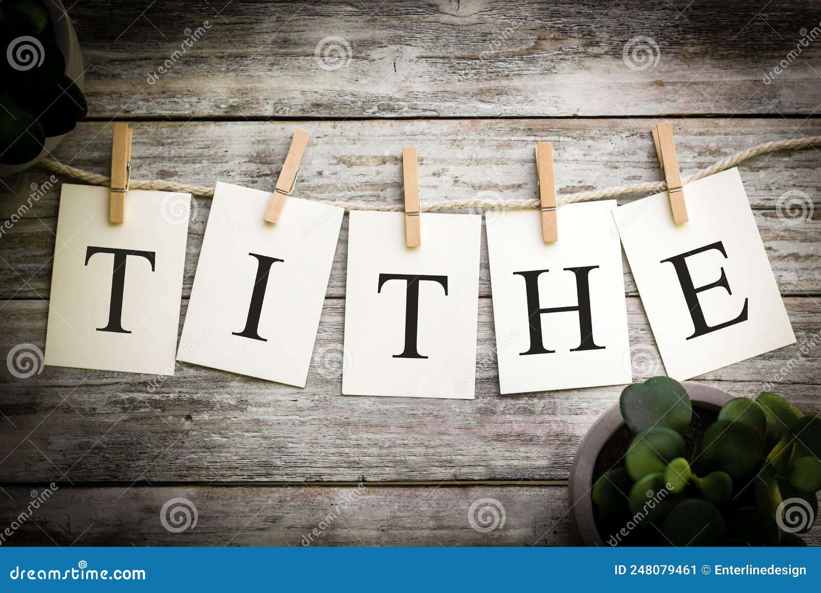 Tithe Concept Wooden Letterpress Theme Royalty-Free Stock Image ...
