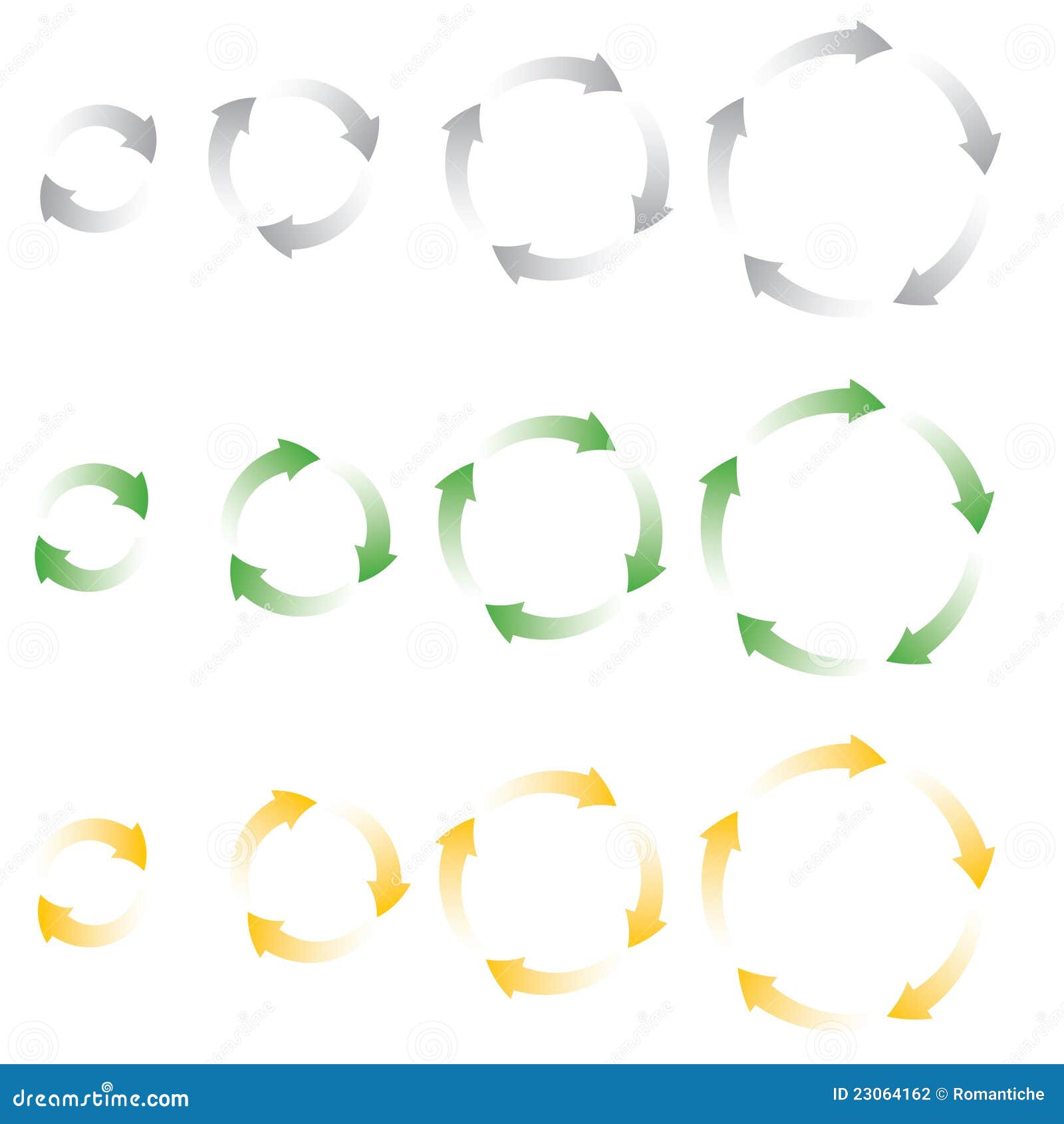 Set of process icons stock vector. Illustration of green - 23064162