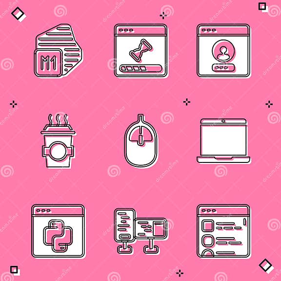 Set Processor, Loading Data Window, Create Account Screen, Coffee Cup To Go, Computer Mouse ...