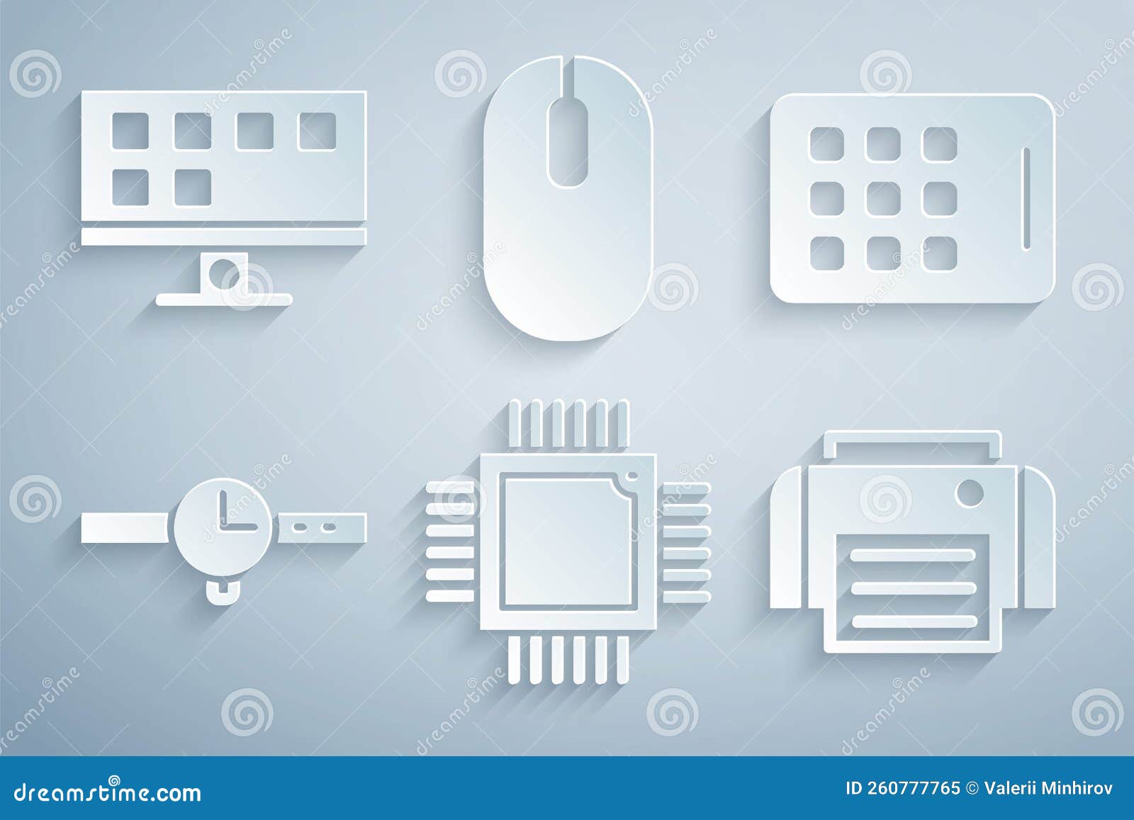 Set Processor with Microcircuits CPU, Graphic Tablet, Wrist Watch ... Set Processor with Microcircuits CPU, Graphic Tablet, Wrist Watch ...