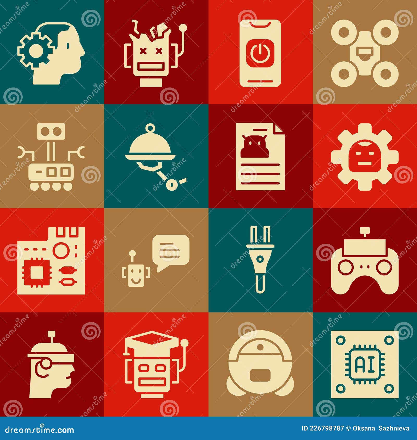 Set Processor With Microcircuits CPU, Remote Control, Robot, Turn Off ... Set Processor With Microcircuits CPU, Remote Control, Robot, Turn Off ...