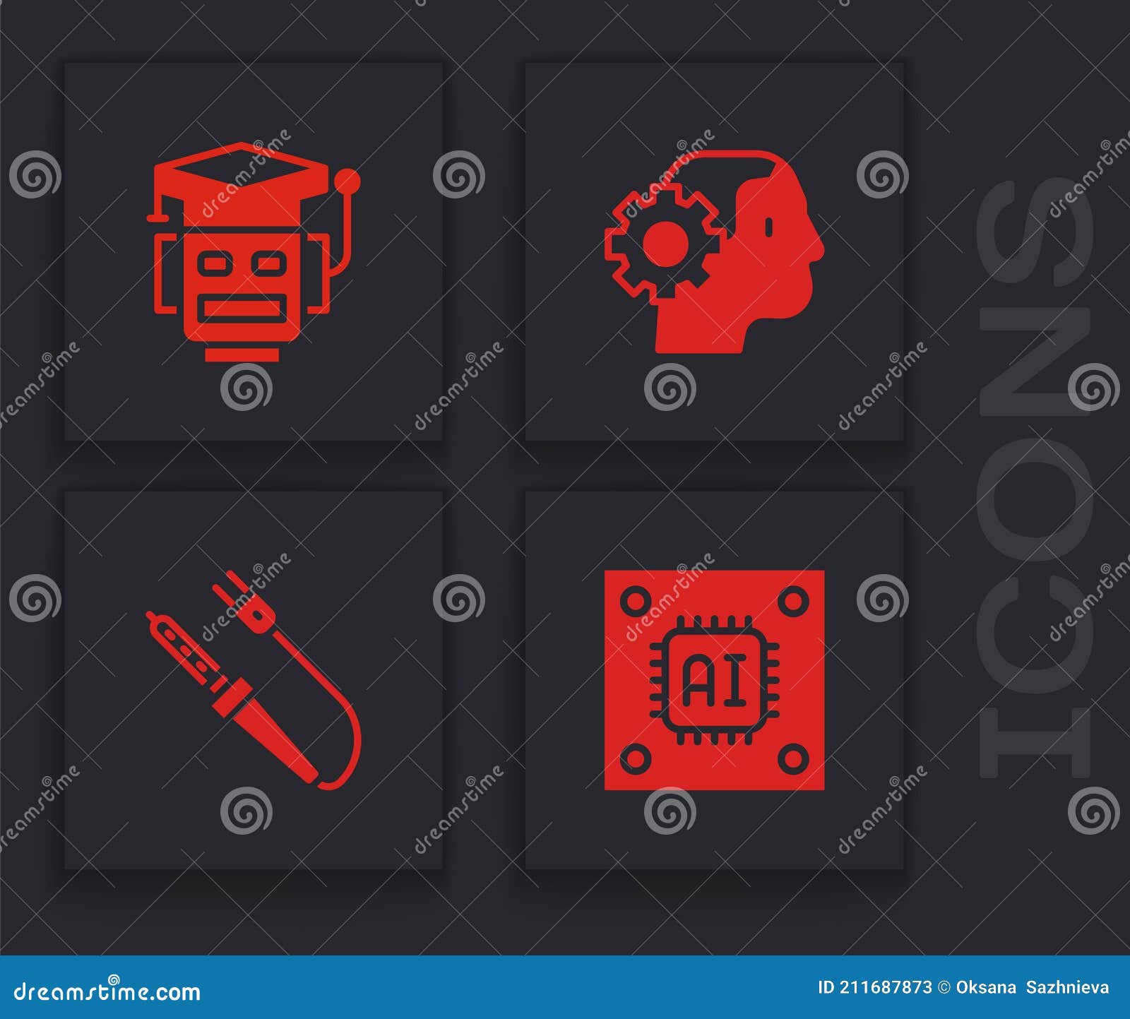 Set Processor with Microcircuits CPU, Robot, Humanoid Robot and ... Set Processor with Microcircuits CPU, Robot, Humanoid Robot and ...
