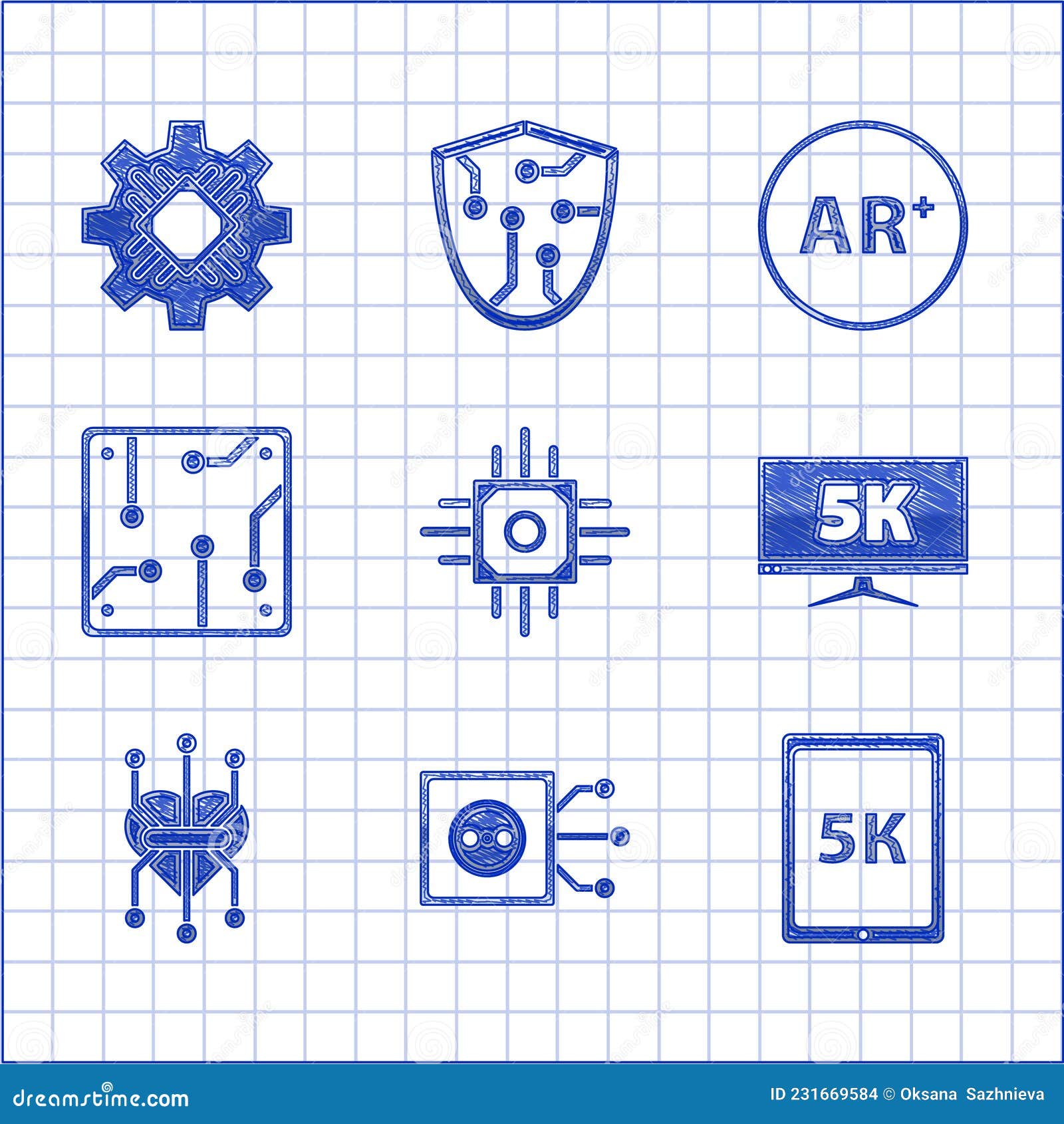 Set Processor, Remote Control, Tablet with Text 5k, Monitor Display ... Set Processor, Remote Control, Tablet with Text 5k, Monitor Display ...