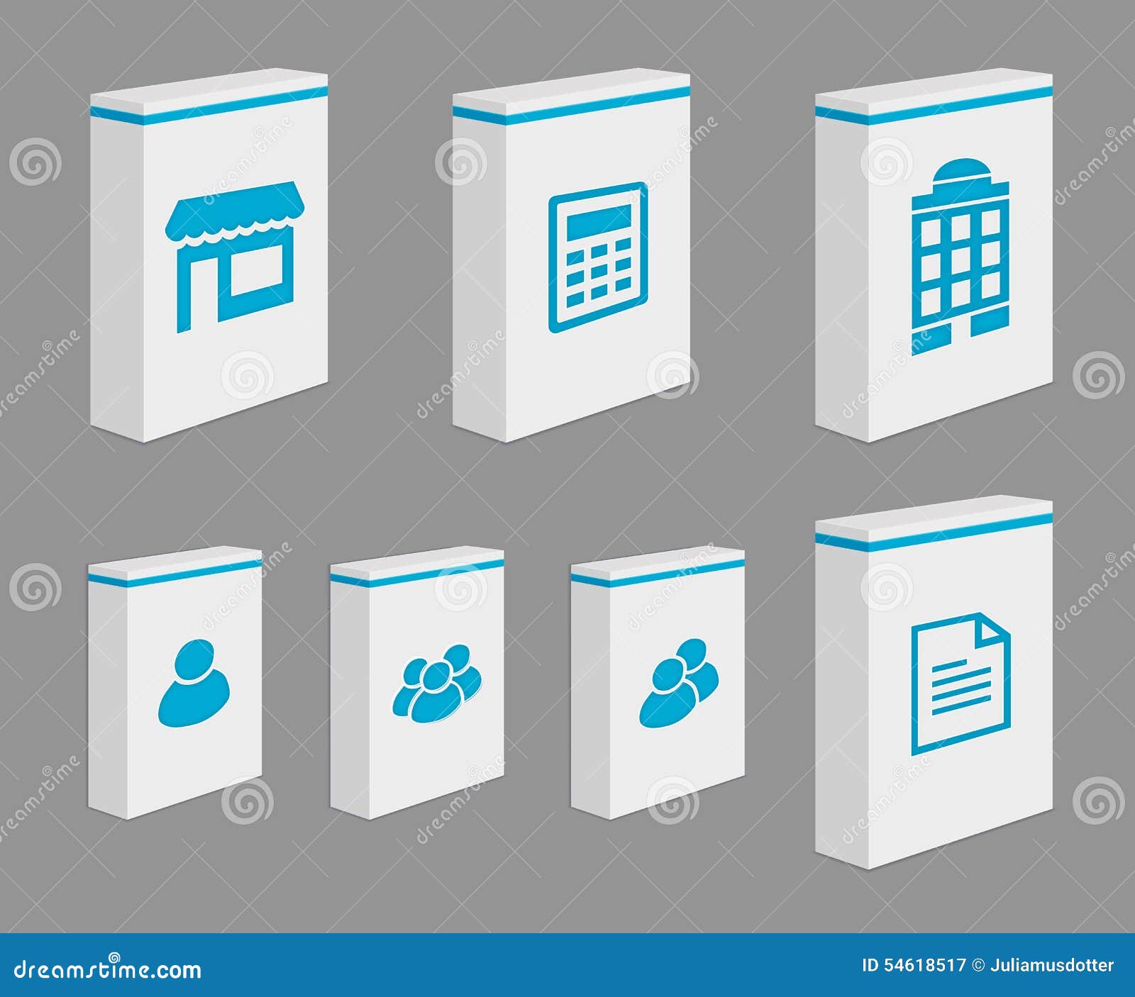 Set of Product Boxes stock vector. Illustration of cardboard - 54618517