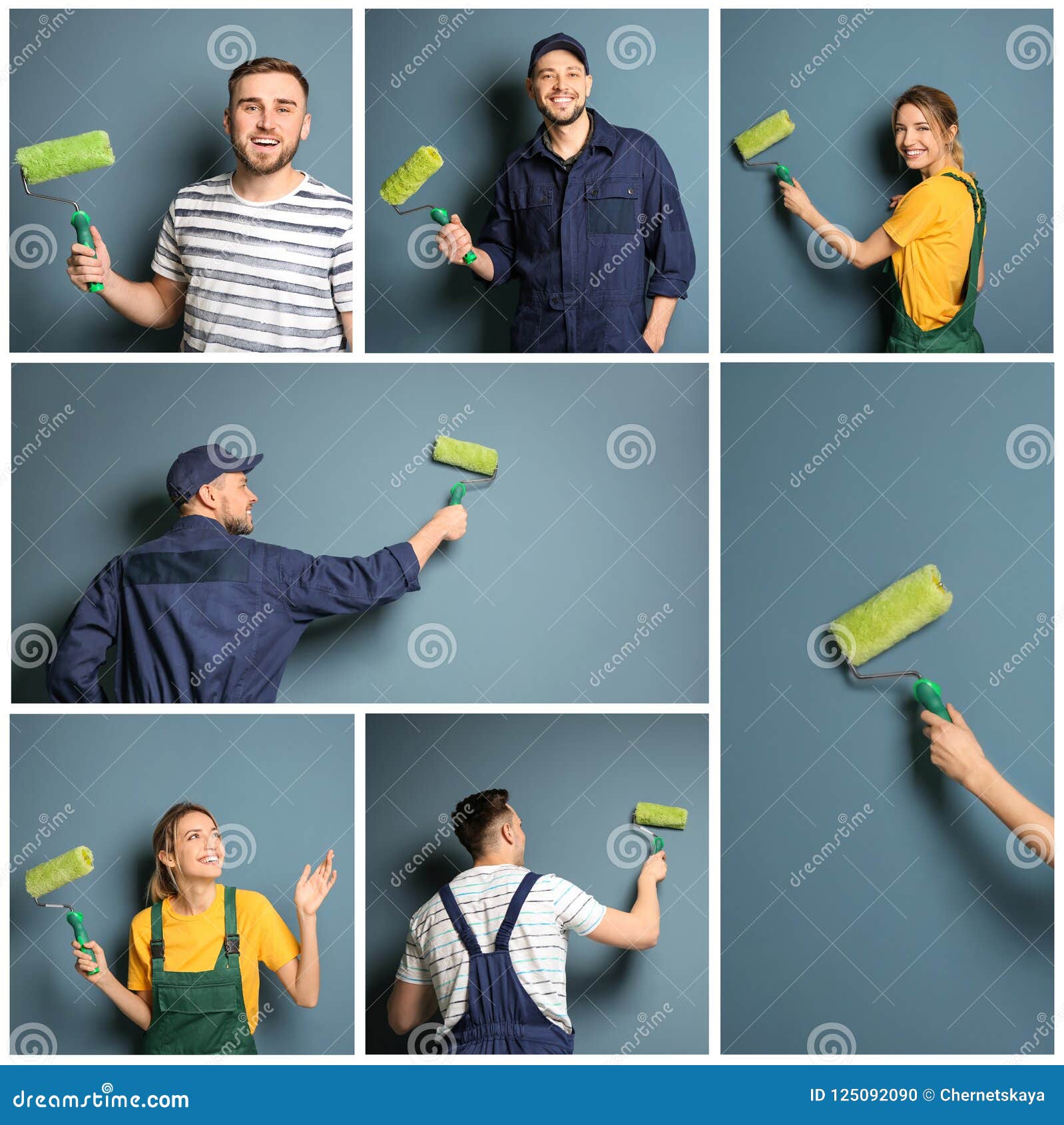 Set with Professional Decorators and Tools Stock Photo - Image of people, decor: 125092090