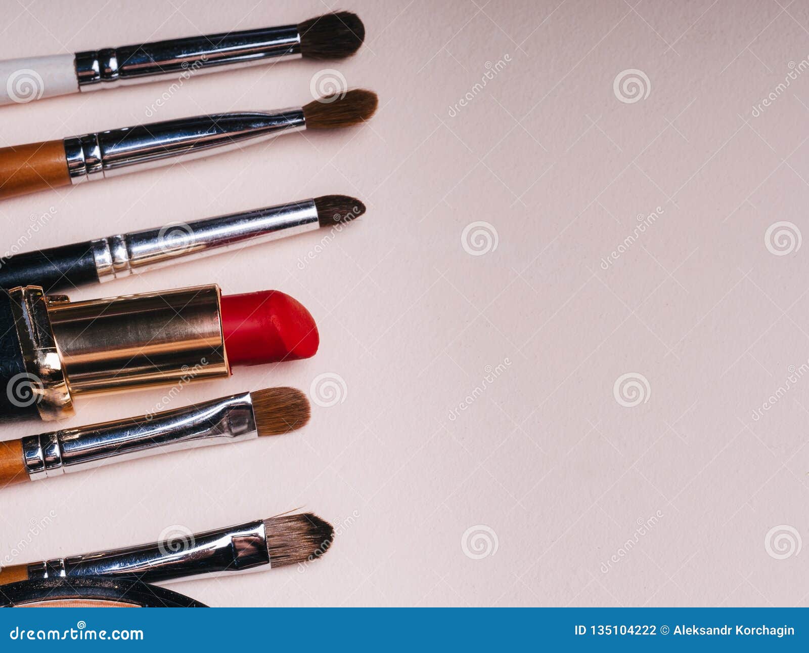Set of Professional Makeup Cosmetics. Composition with Copy Space Stock ...