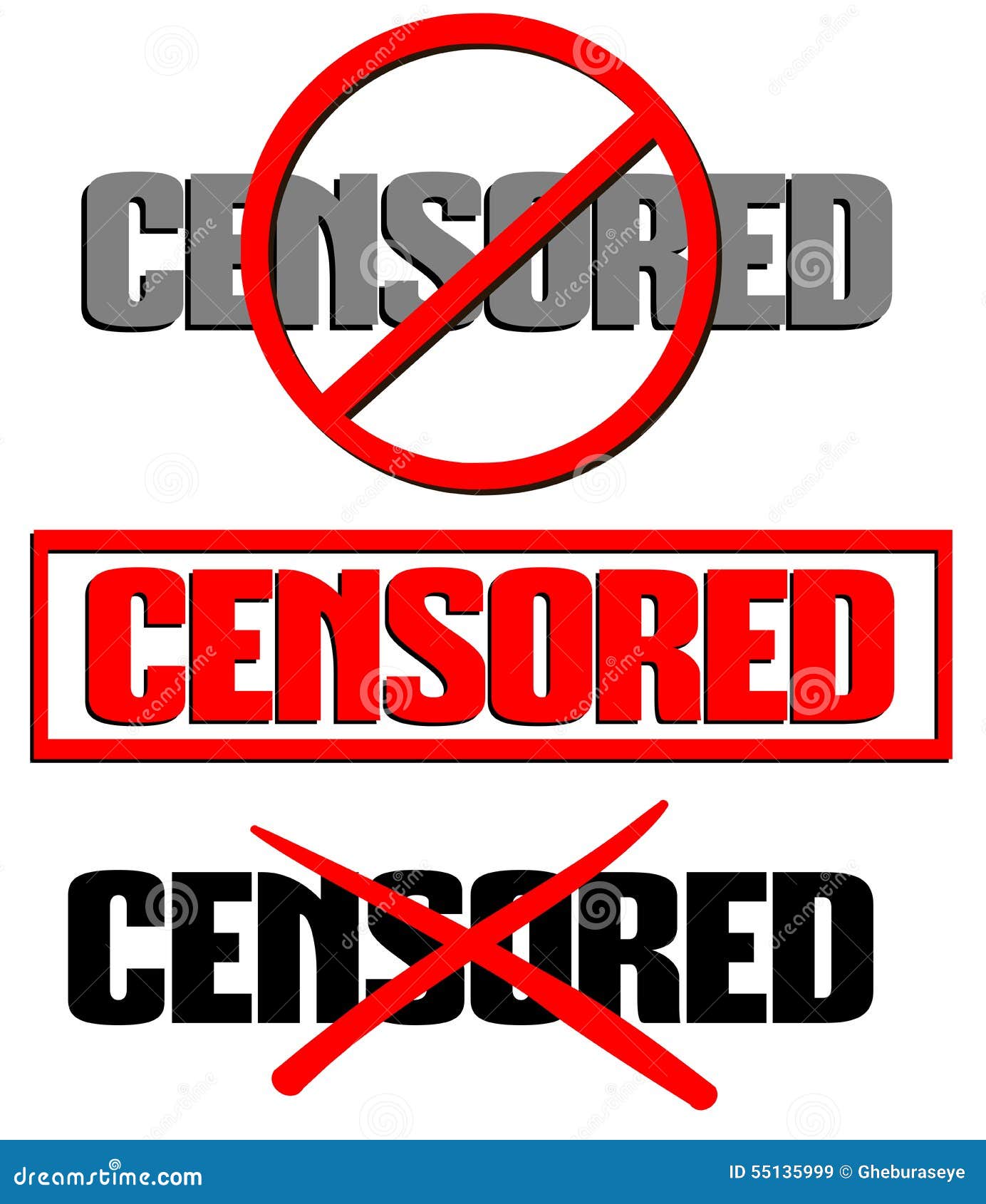Word Censored Displayed On The Screen Illustratio Vector Illustration ... Word Censored Displayed On The Screen Illustratio Vector Illustration ...