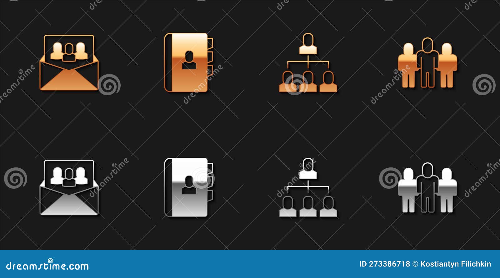 Employee Hierarchy Icon Vector Illustration | CartoonDealer.com #265308960