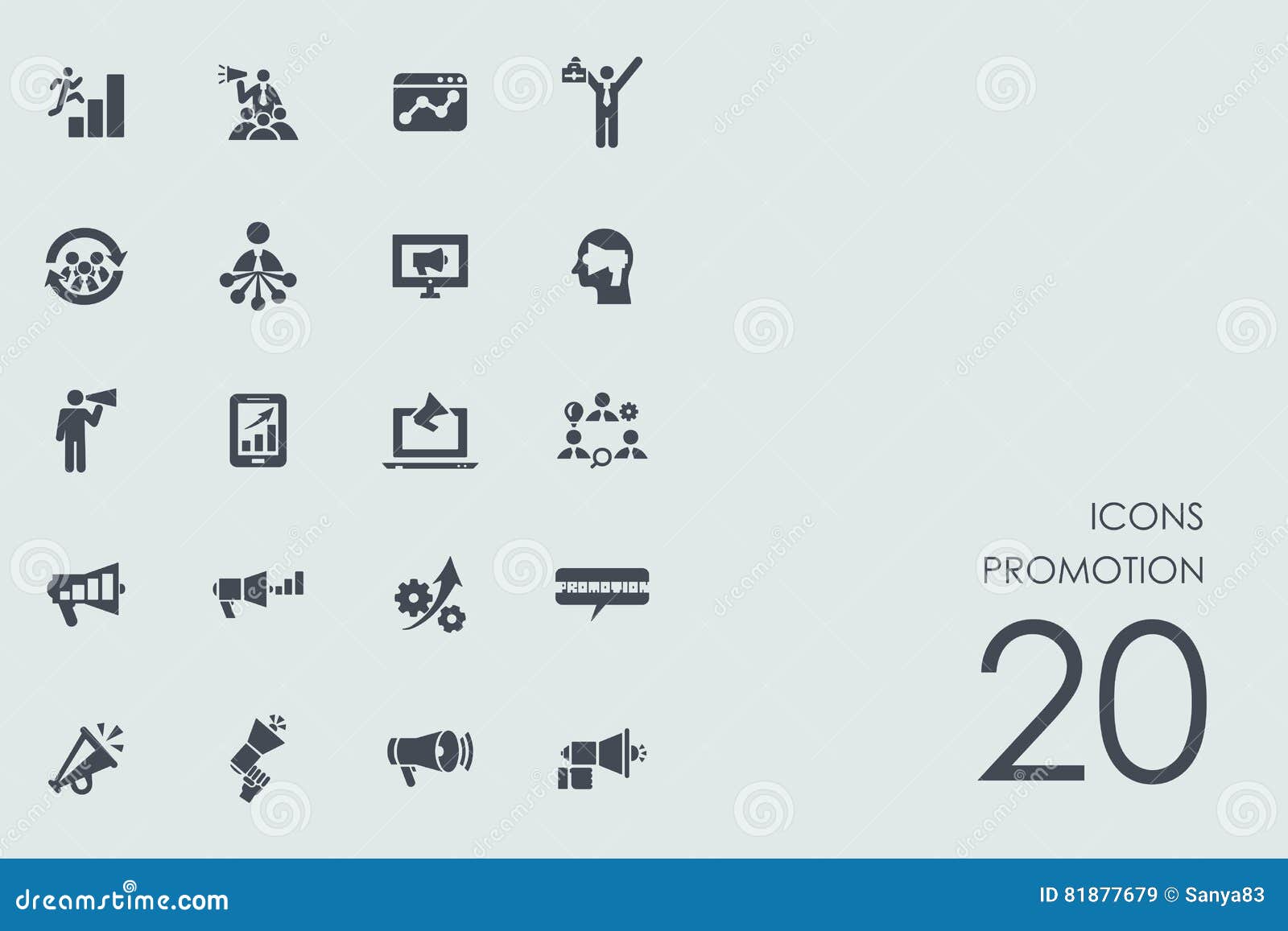 Set of promotion icons stock vector. Illustration of geometric - 81877679