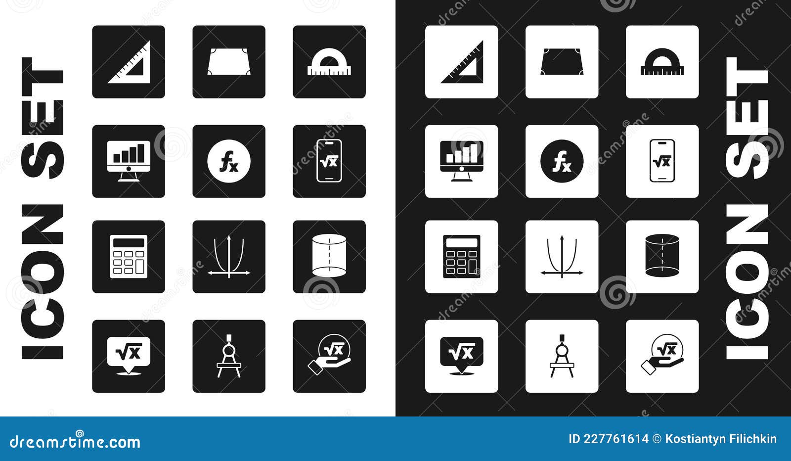 Set Protractor, Function Mathematical Symbol, Computer Monitor With ... Set Protractor, Function Mathematical Symbol, Computer Monitor With ...