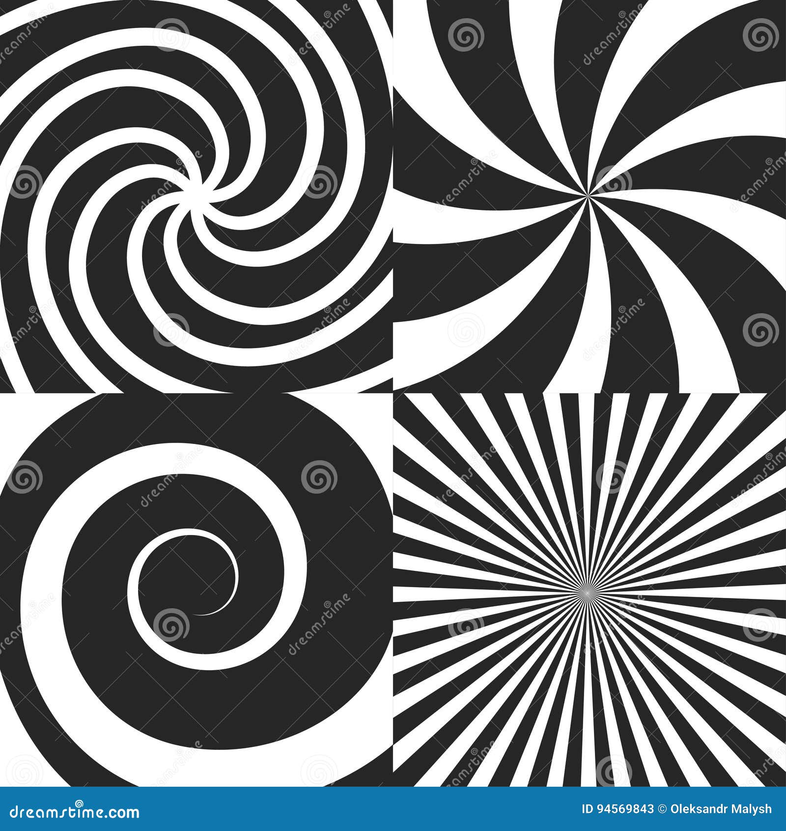 Set of psychedelic stock vector. Illustration of black - 94569843