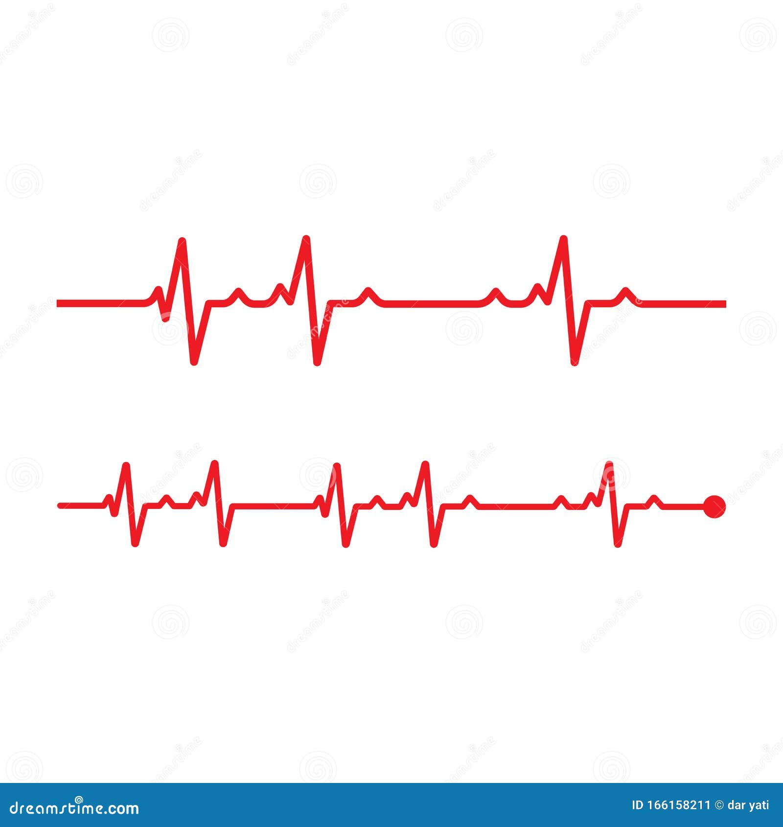 Set of Pulse Line Logo Vector Icon Stock Vector - Illustration of ...